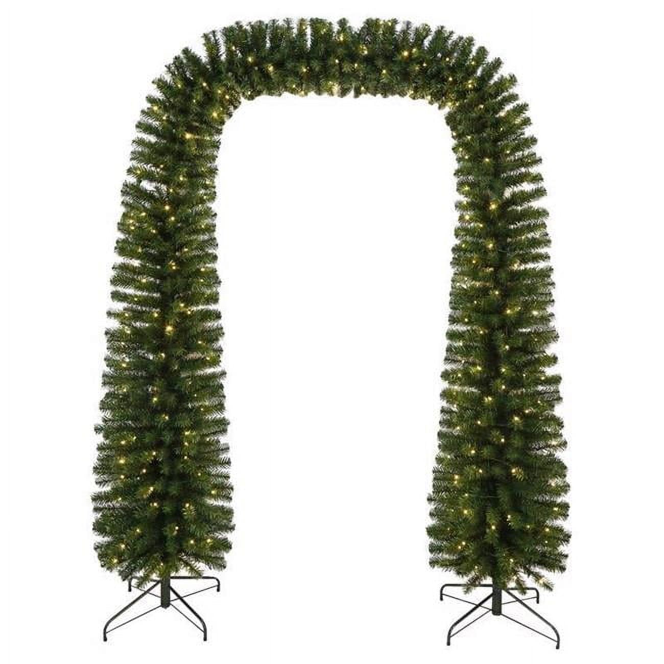 Celebrations 8ft LED Prelit Christmas Tree Arch Garland, Warm White ...