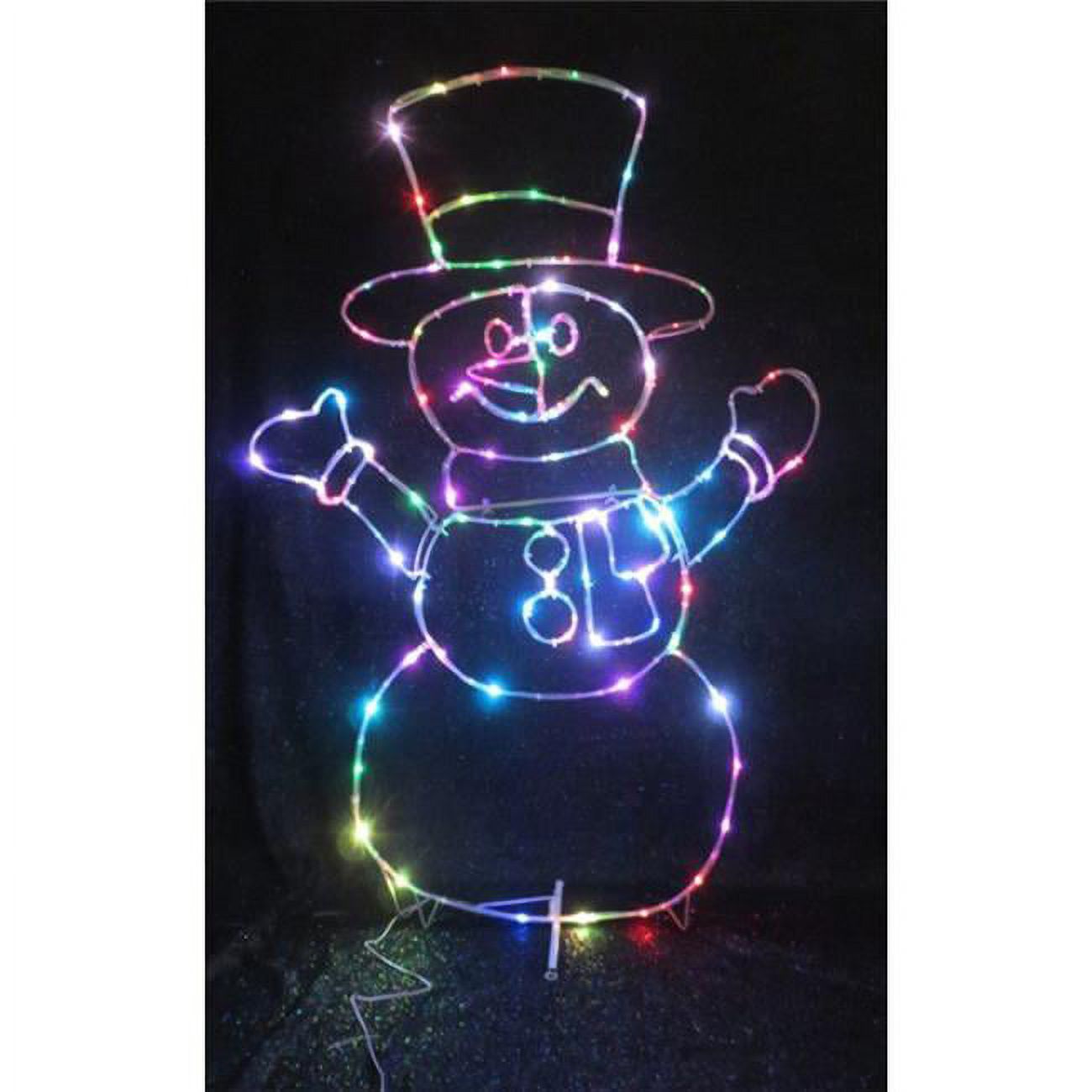 Celebrations 9467606 Iron LED Micro Dot Snowman LED Yard Art ...