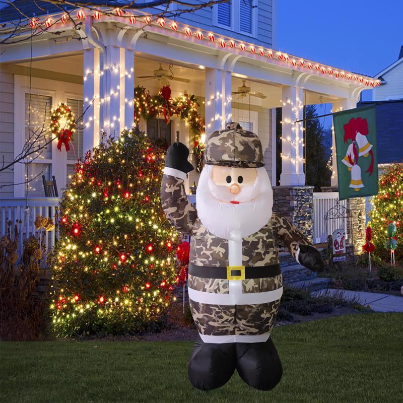 Celebrations Camo Santa 6 ft. Inflatable - Walmart.com