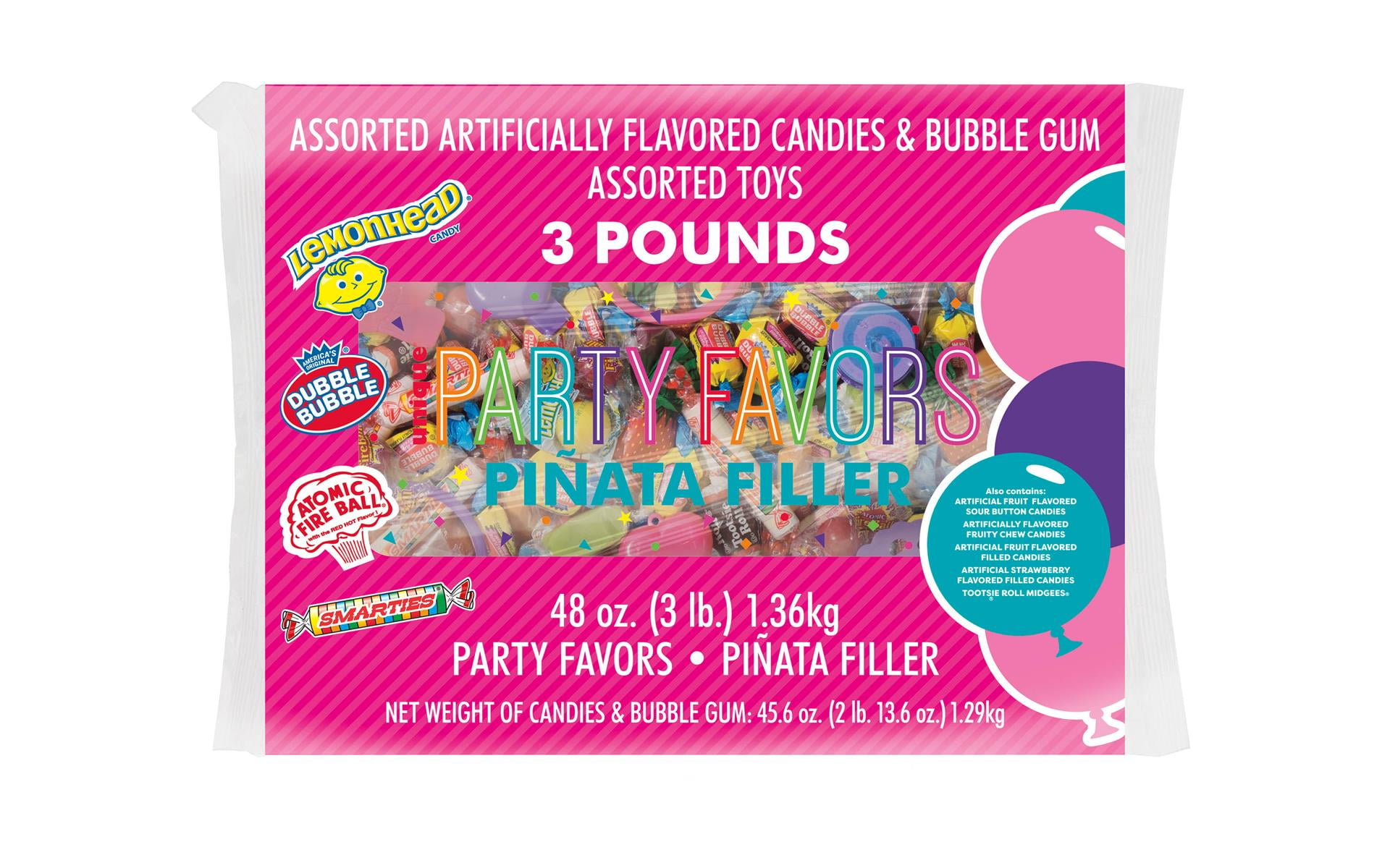 Unique Girls Birthday Pinata Filler Assorted Candy and Party Favors 3lb ...