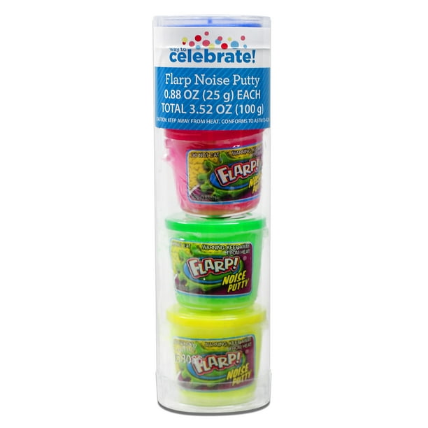 Celebrations Flarp Putty Tube 4pk Assorted Colors - Walmart.com