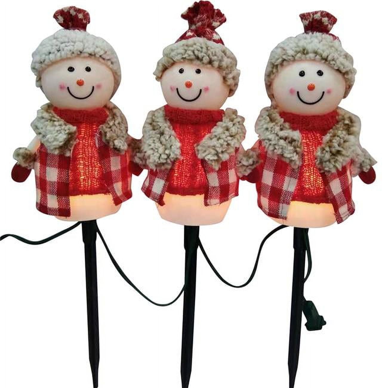 Celebrations Incandescent Clear Snowman 24 in. Pathway Decor - Walmart.com