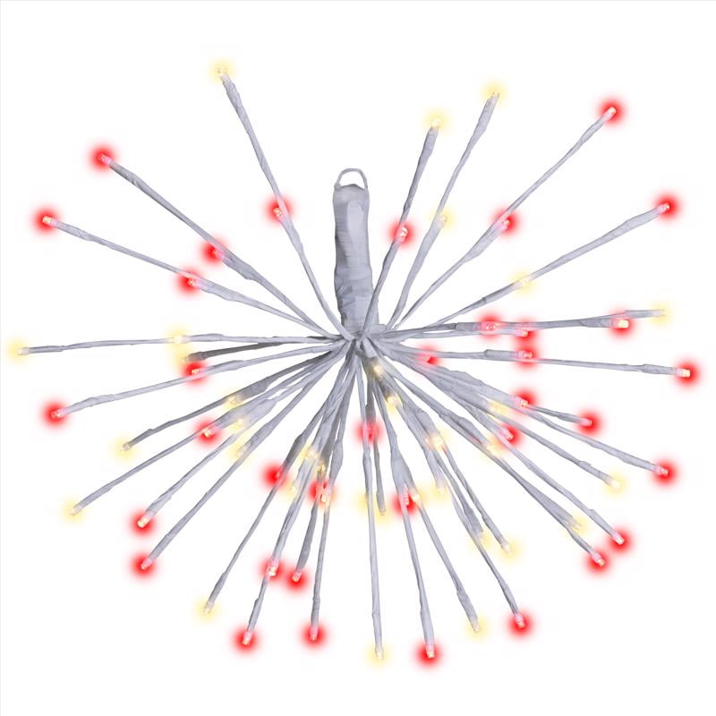 Celebrations LED Red/White 3 in1 Starlight Burst Deluxe 16 in. Hanging ...