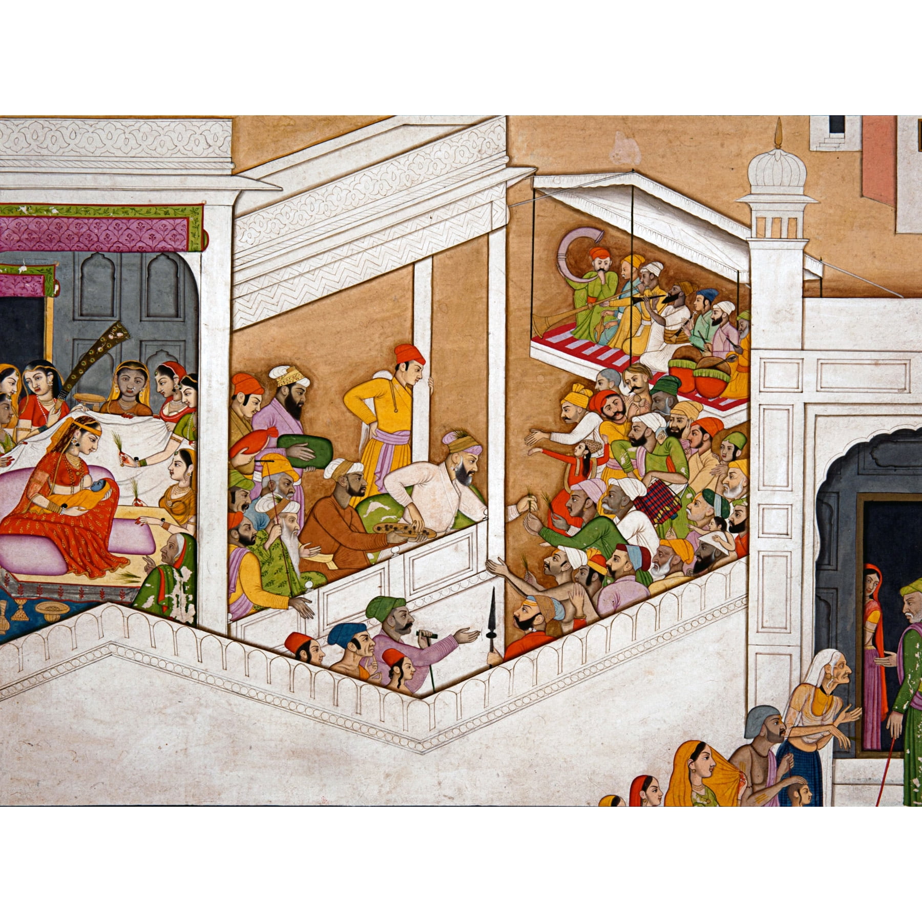 Celebrations Of Krishnas Birth Extra Large Art Print Wall Mural Poster ...