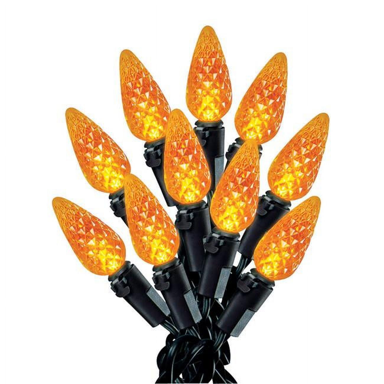 ACE TRADING, Orange LED String Lights, 50 Count, C6 Bulbs, Holiday ...
