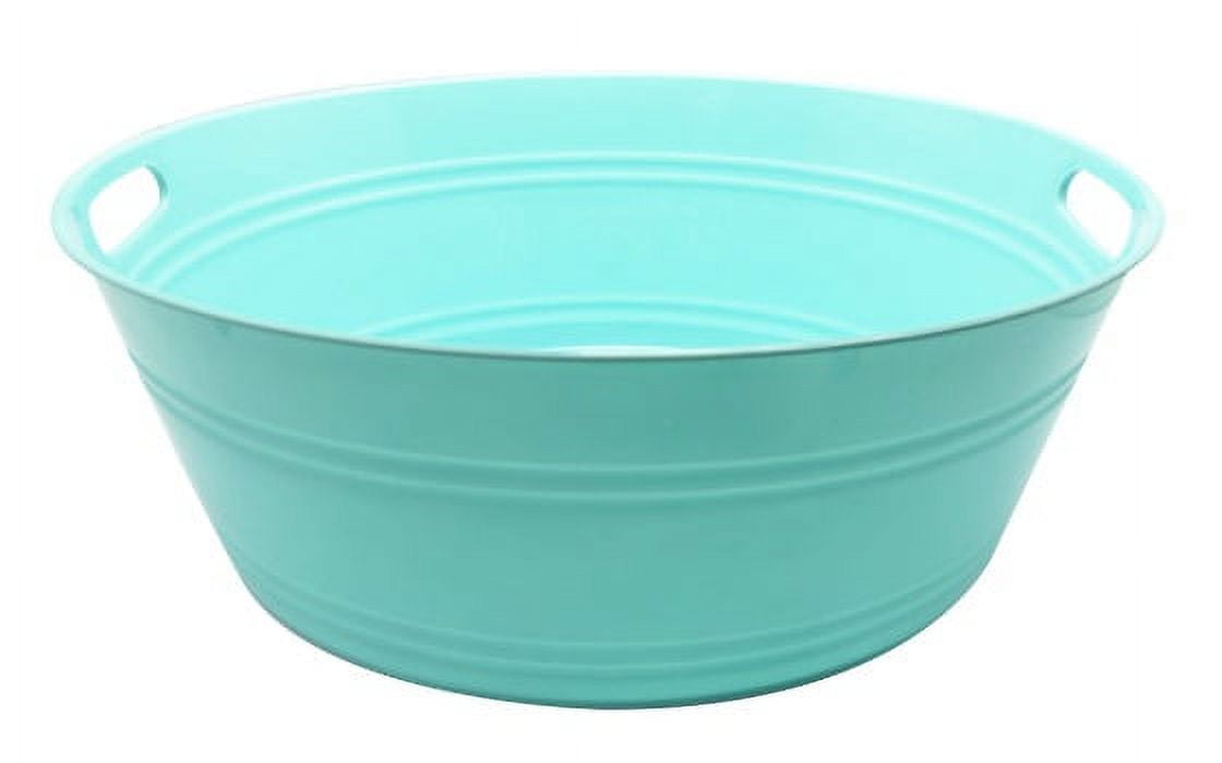Way To Celebrate Plastic Drink Bucket Teal Party Tub Beverage - Walmart.com