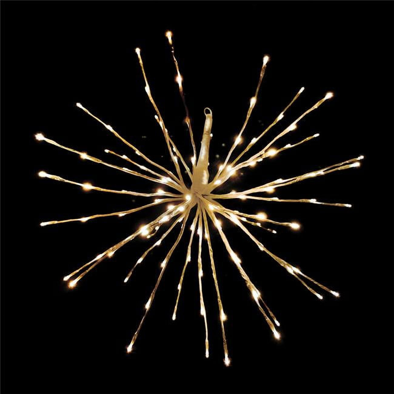 Celebrations Platinum LED Gold Radiant Blast 24 in. Hanging Decor ...