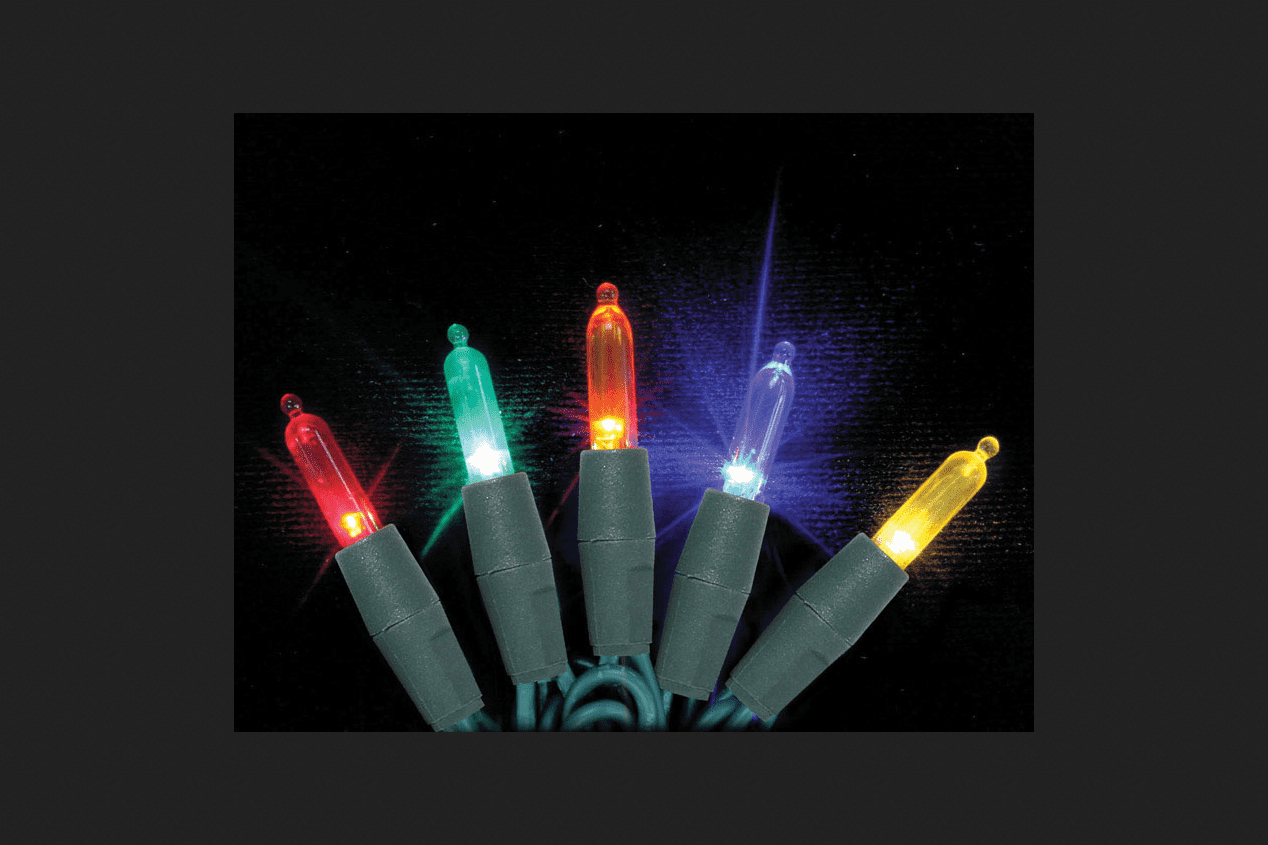 Celebrations 4001072S-02AC Platinum 150 Mini Multi Color LED Light ...