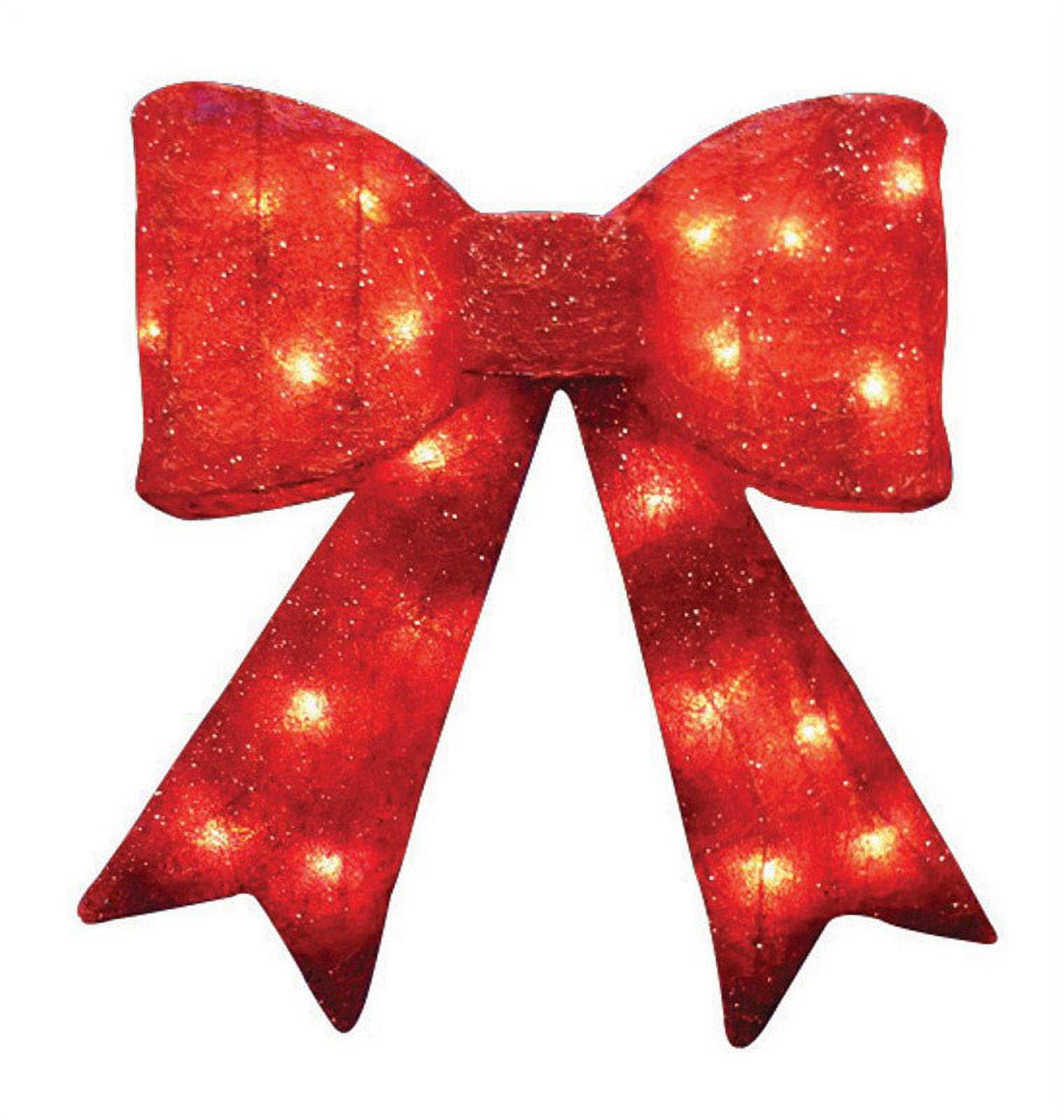 Celebrations Plug-In Red Lighted Bow Christmas Decoration - Walmart.com