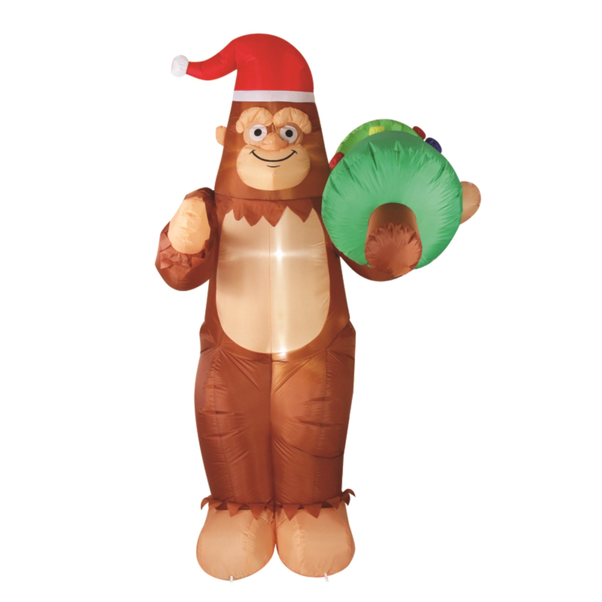 Celebrations 8 ft. Outdoor Christmas Decoration - Inflatable Sasquatch ...