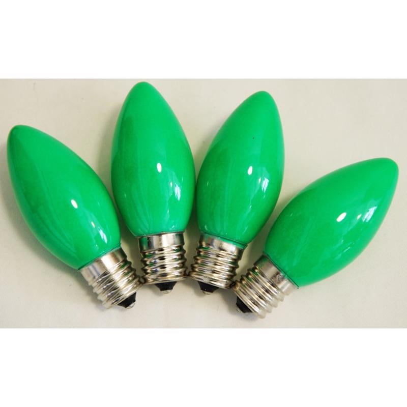 Celebrations UTTY2711 Green Ceramic C9 Replacement Bulbs - Walmart.com