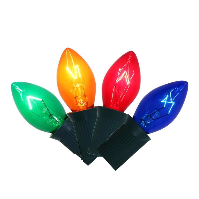 Celebrations UYRU2211 Multi-Colored C7 Replacement Bulbs, Pack of 4 ...