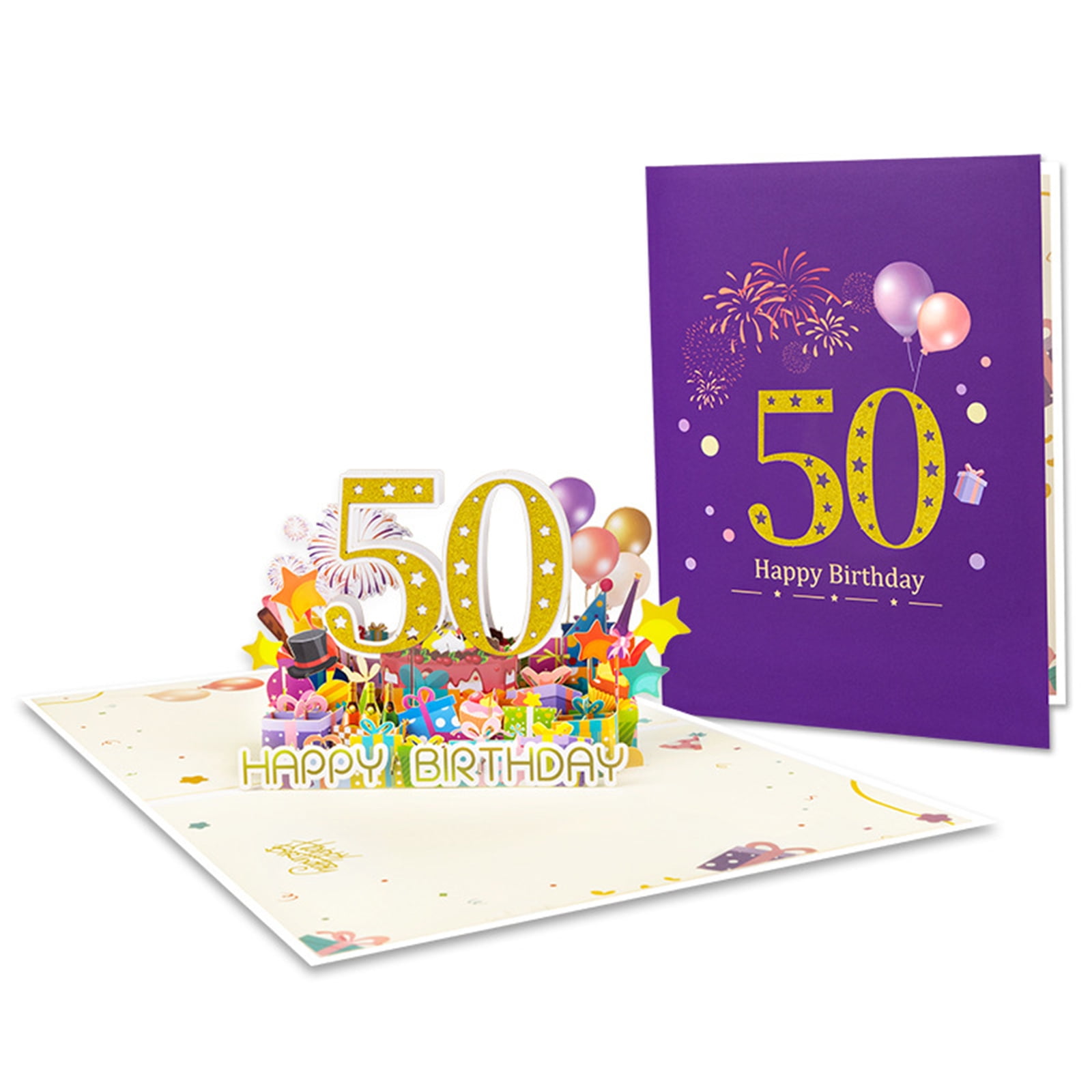 Celebratory Popup Card with Pyrotechnics Functional Pyrotechnics Popup ...