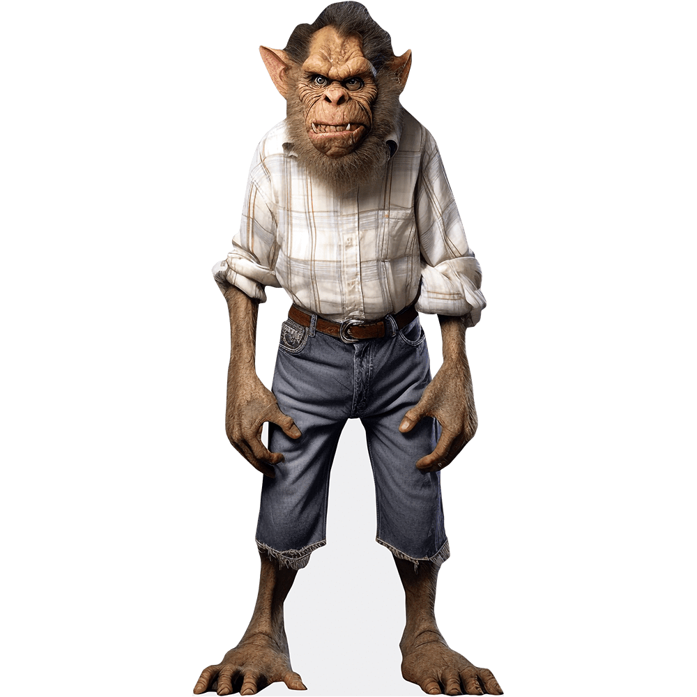 Celebrity Cutouts Recyclable Ape Troll In Shirt Cardboard Cutout ...