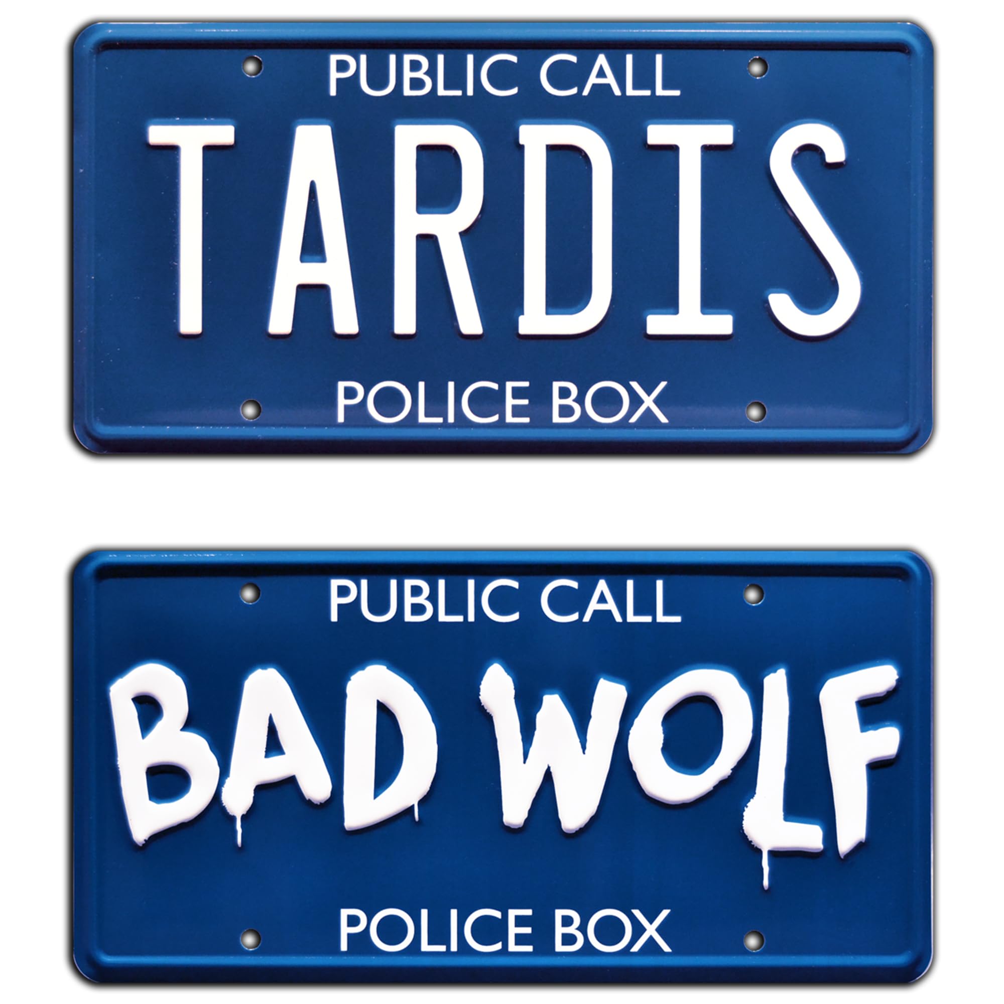 Celebrity Machines Tardis + Bad Wolf | Metal Stamped License Plates ...