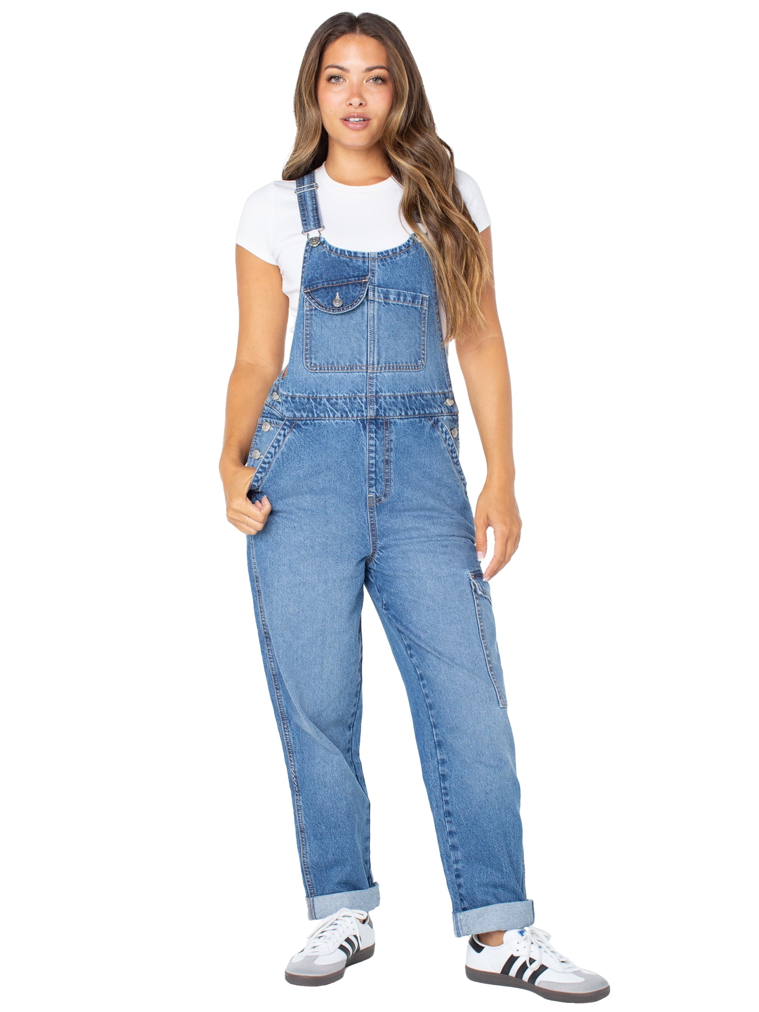 Celebrity Pink Boyfriend Cargo Overalls, Women's and Women's Plus ...