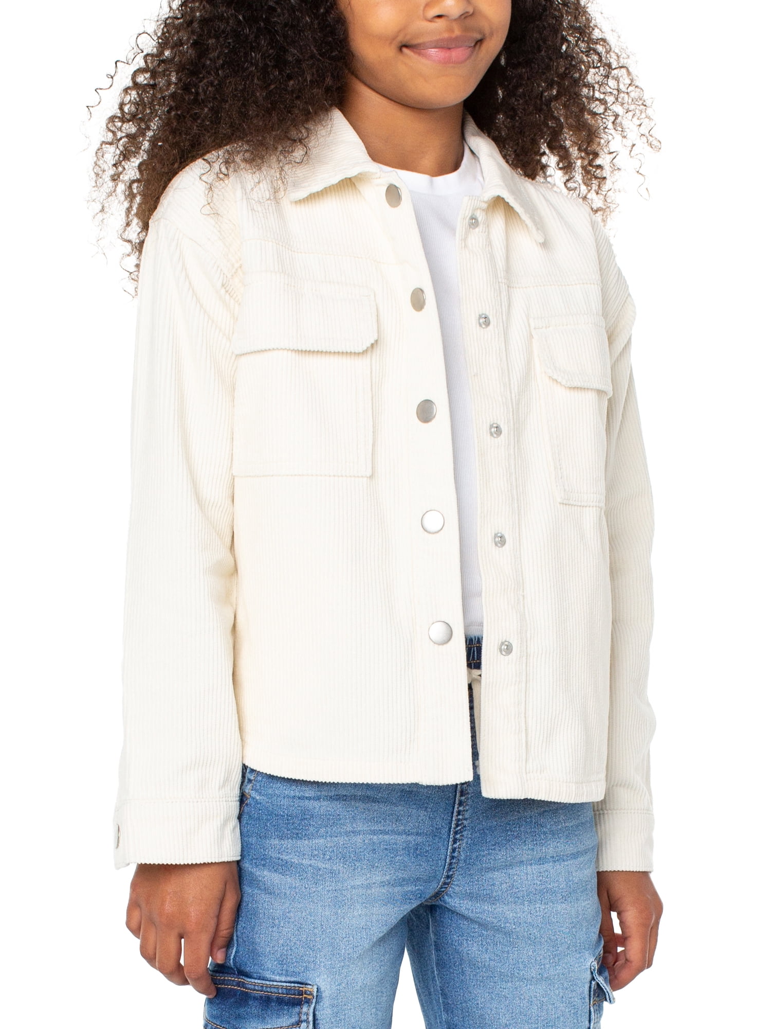 Celebrity Pink Girls Corduroy Shacket, Sizes S-XL - Walmart.com