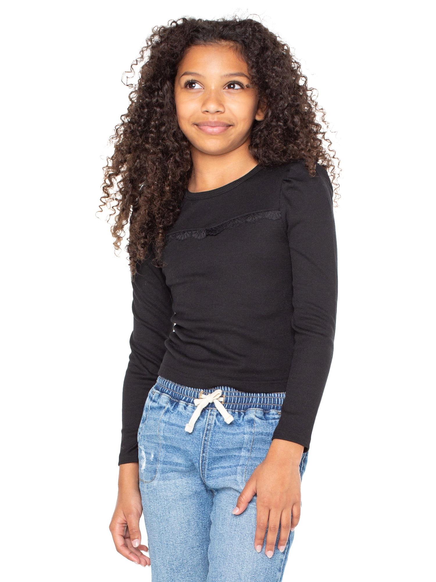 Celebrity Pink Girls Long Puff Sleeve Top, Sizes (XS-XL) - Walmart.com