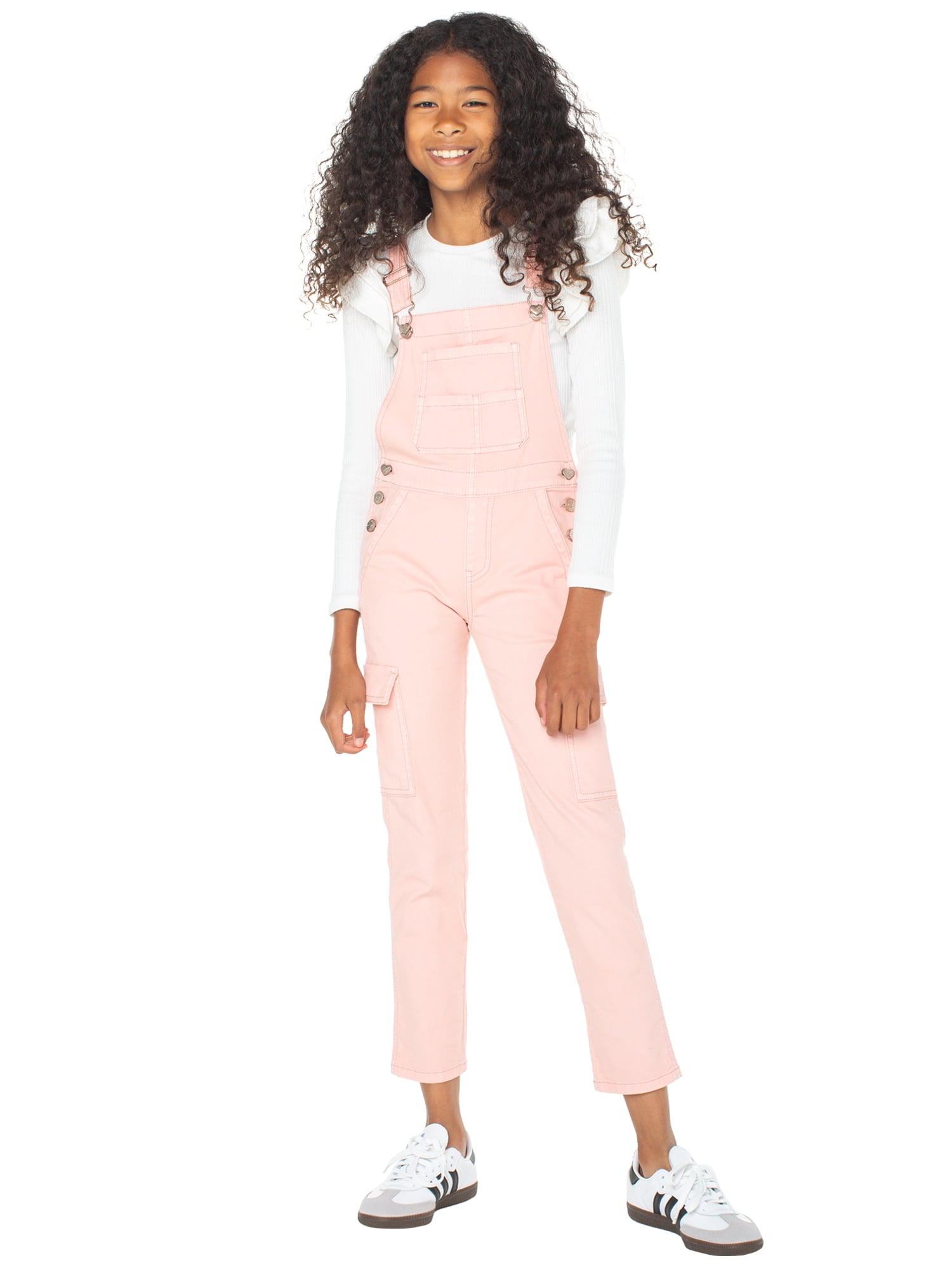 Celebrity Pink Girls Straight Leg Overall with Cargo Pockets (Sizes XS ...