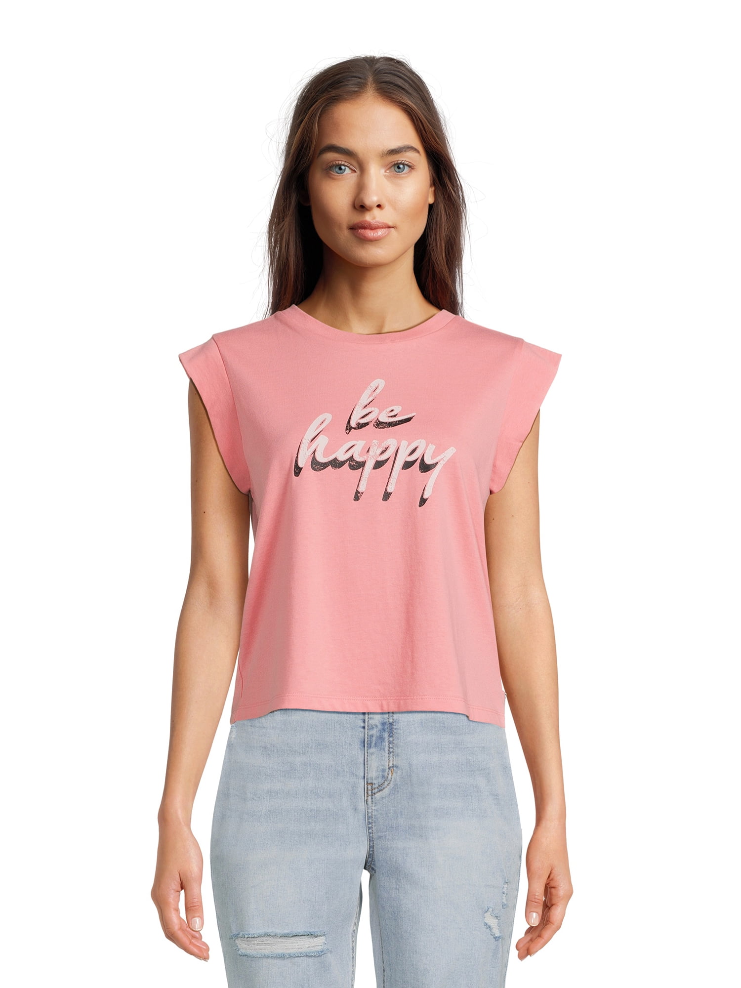 Celebrity Pink Juniors Graphic Sleeve Sleep Tee - XS-3X Sizes - Walmart.com