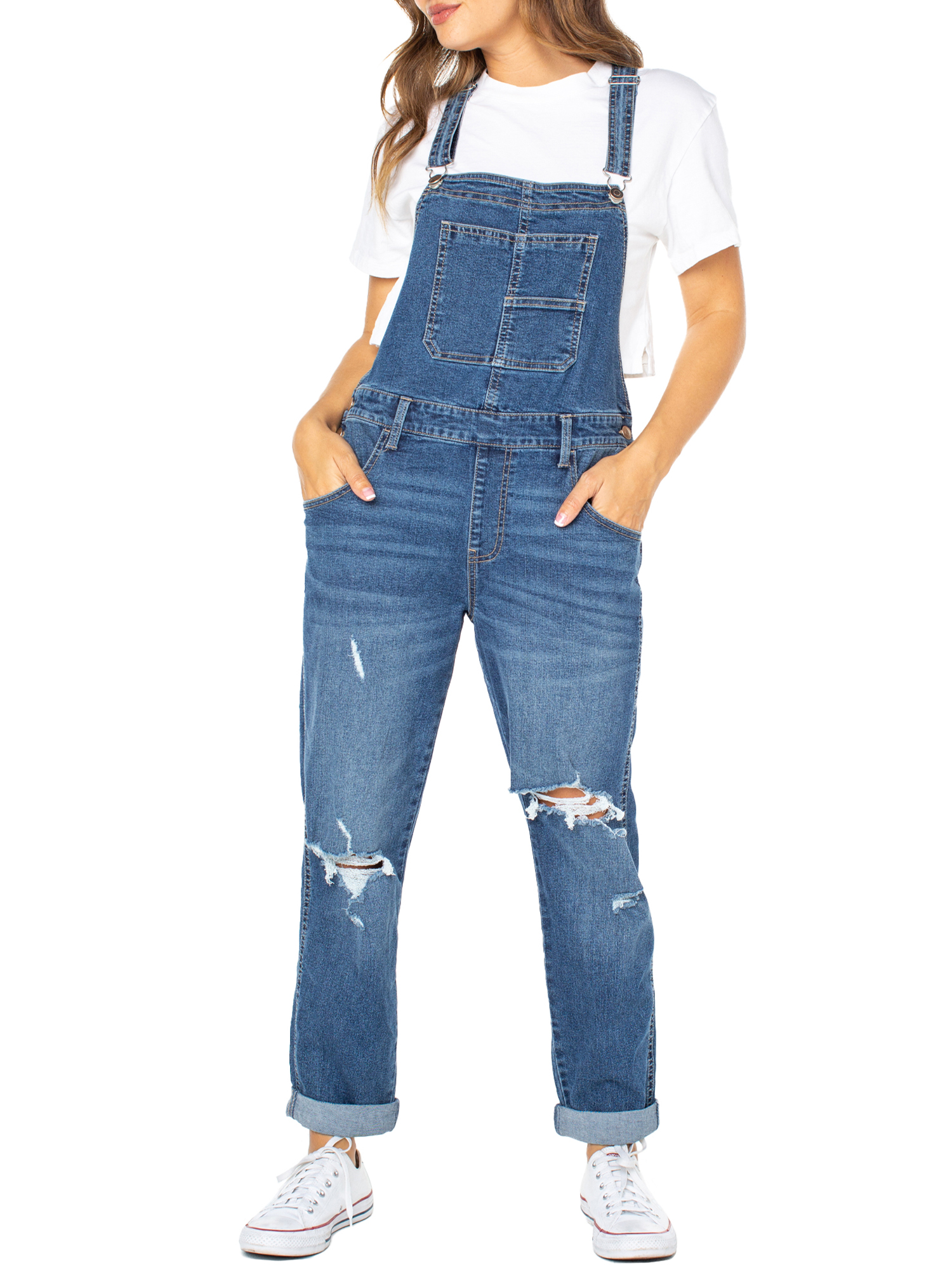 Red Kap® Men's Denim Bib Overall - Walmart.com