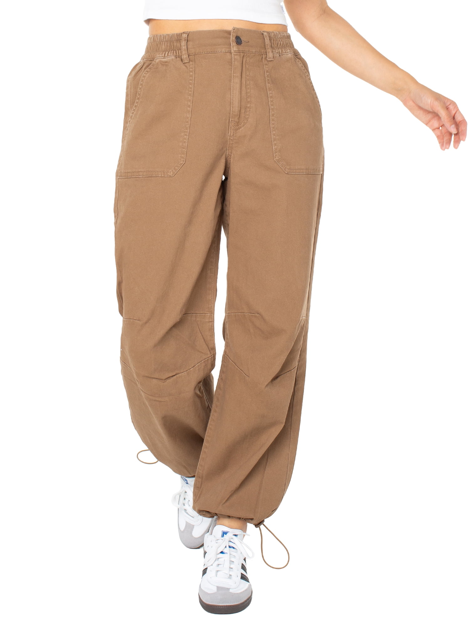 Celebrity Pink Juniors and Juniors Plus Mid Rise Parachute Pant with ...