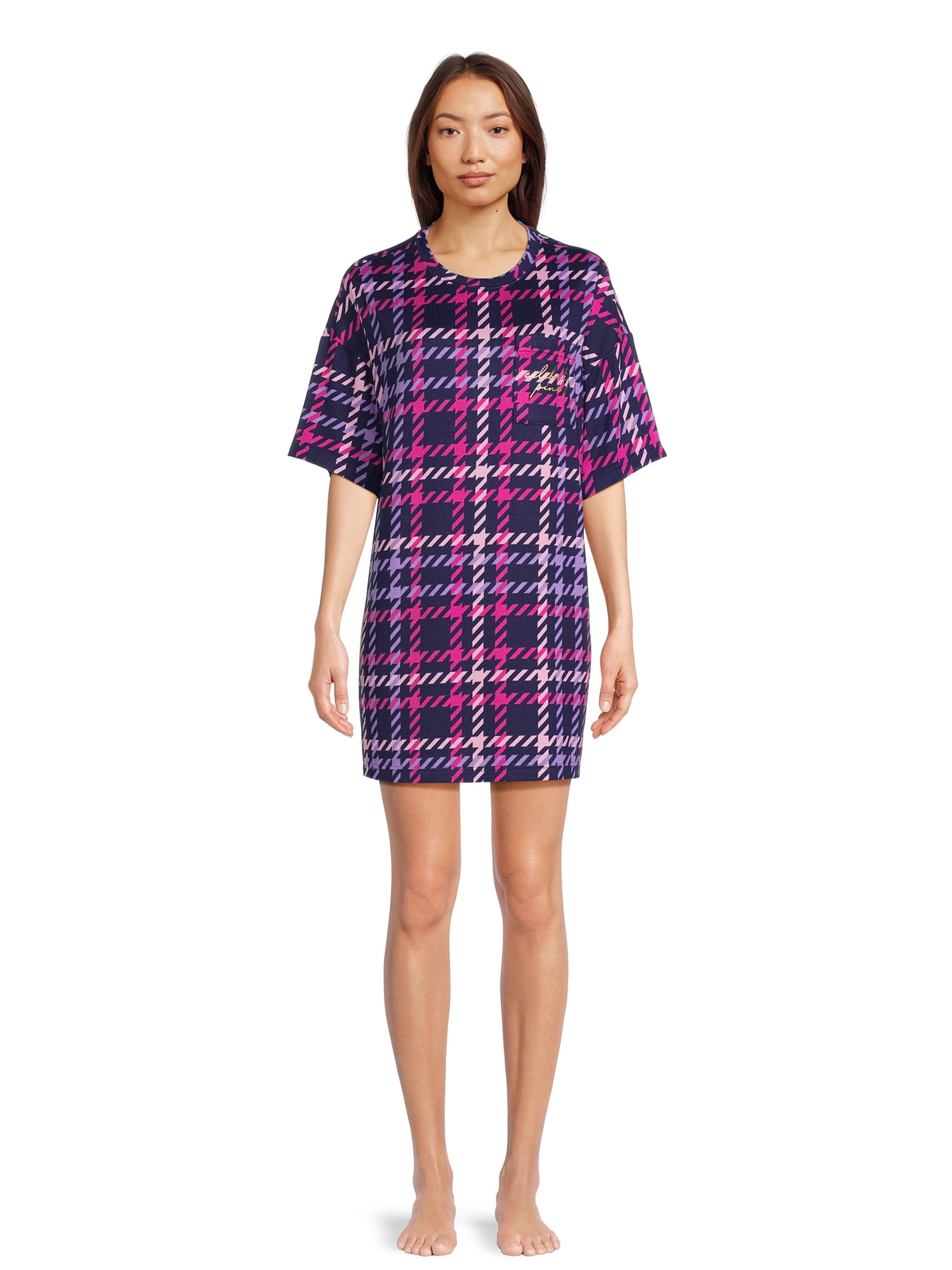 Celebrity Pink Juniors Short Sleeve Sleepshirt, Sizes XS to XXL ...