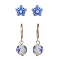 Celebrity Pink Women's Multi-Pair Flower and Stud Earring Set - Walmart.com