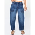 Celebrity Pink Women's Mid Rise Utility Barrel Jeans, Sizes 1-21 ...