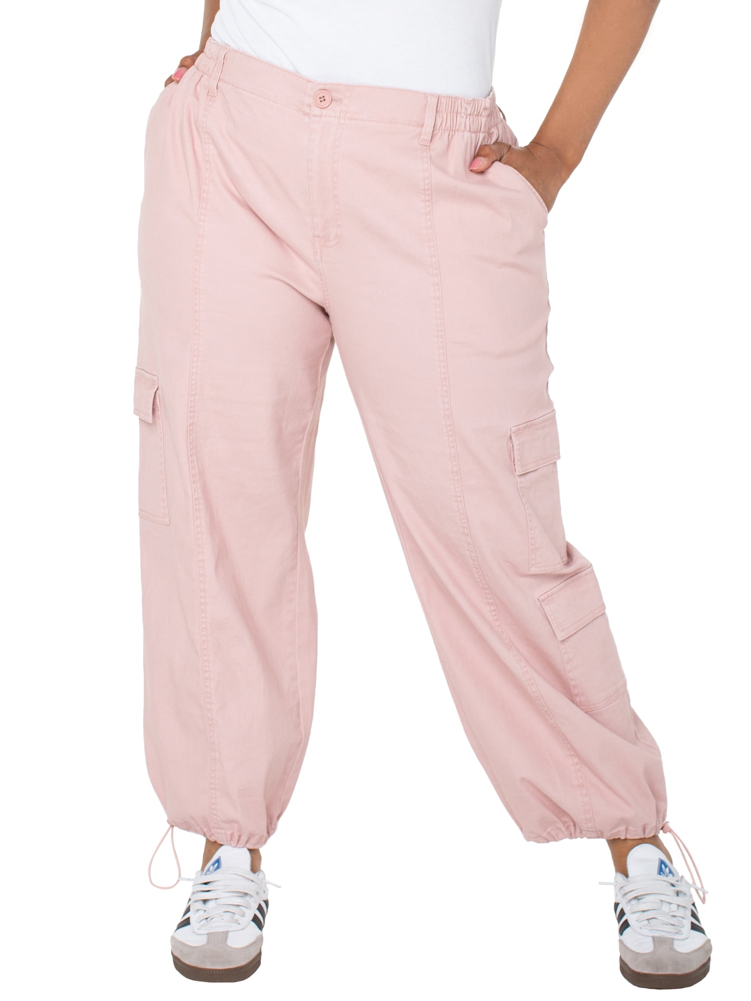 Celebrity Pink Parachute Cargo Pants, Juniors & Juniors Plus - Walmart.com