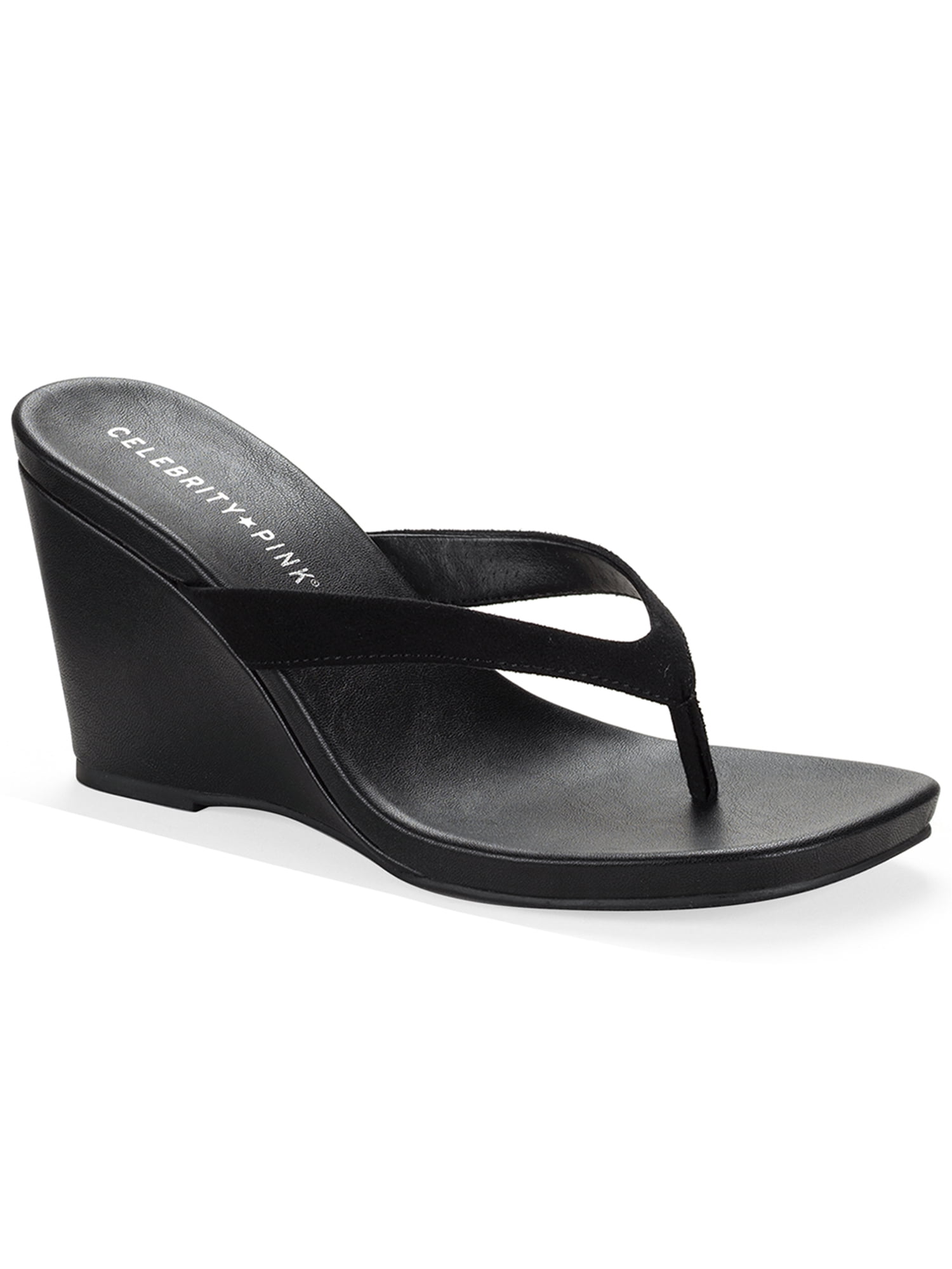 Celebrity Pink Women's Yonita Thong Wedge Sandal - Walmart.com