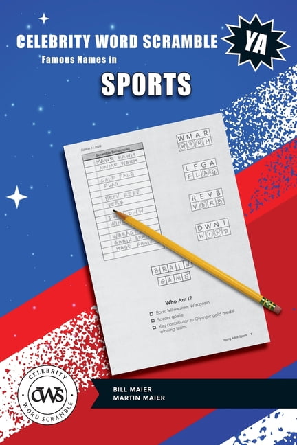 Celebrity Word Scramble Famous Names in Sports, (Paperback) - Walmart.com