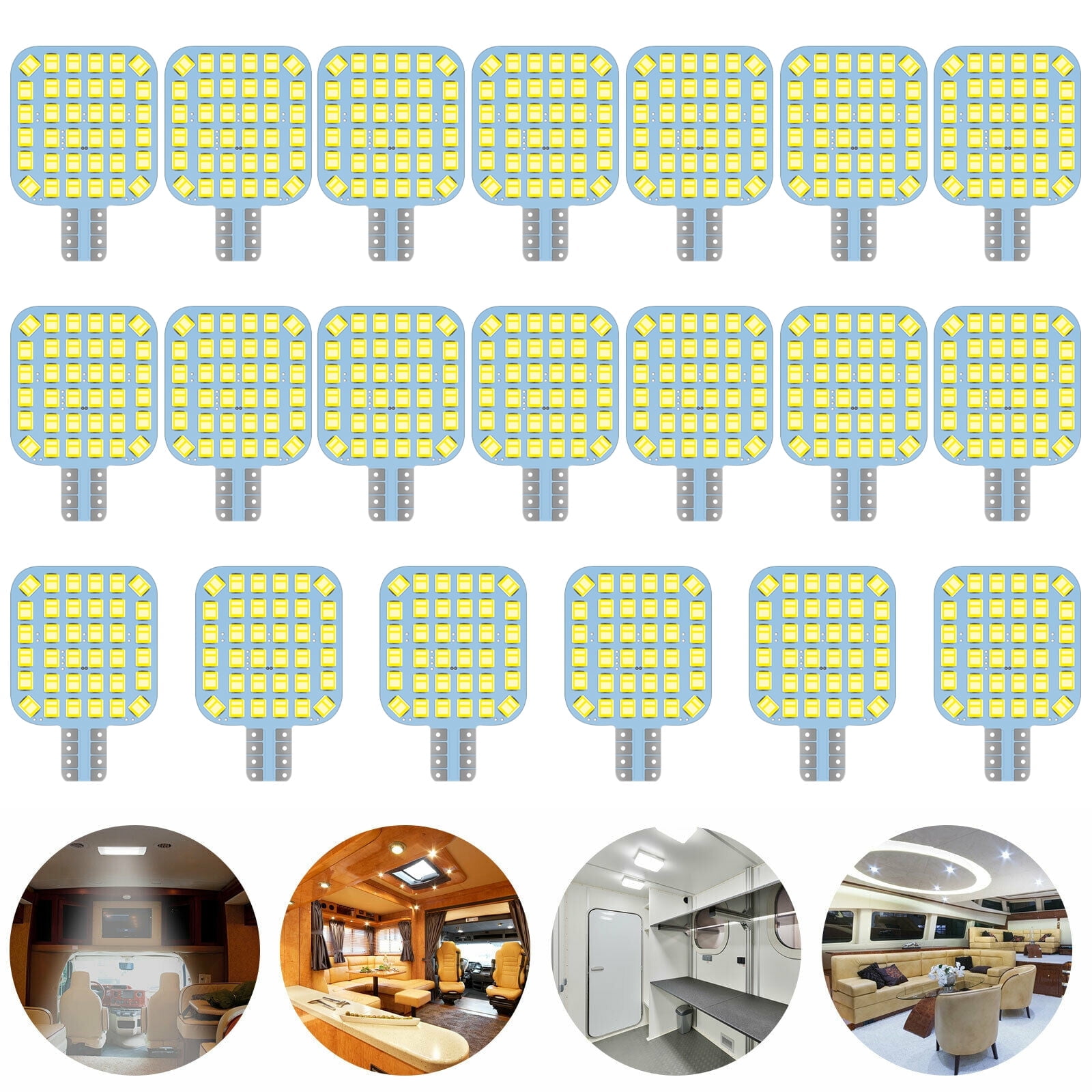 Celectigo 20Pcs Super Bright Interior LED Light Bulbs, 36-SMD, 6000K ...