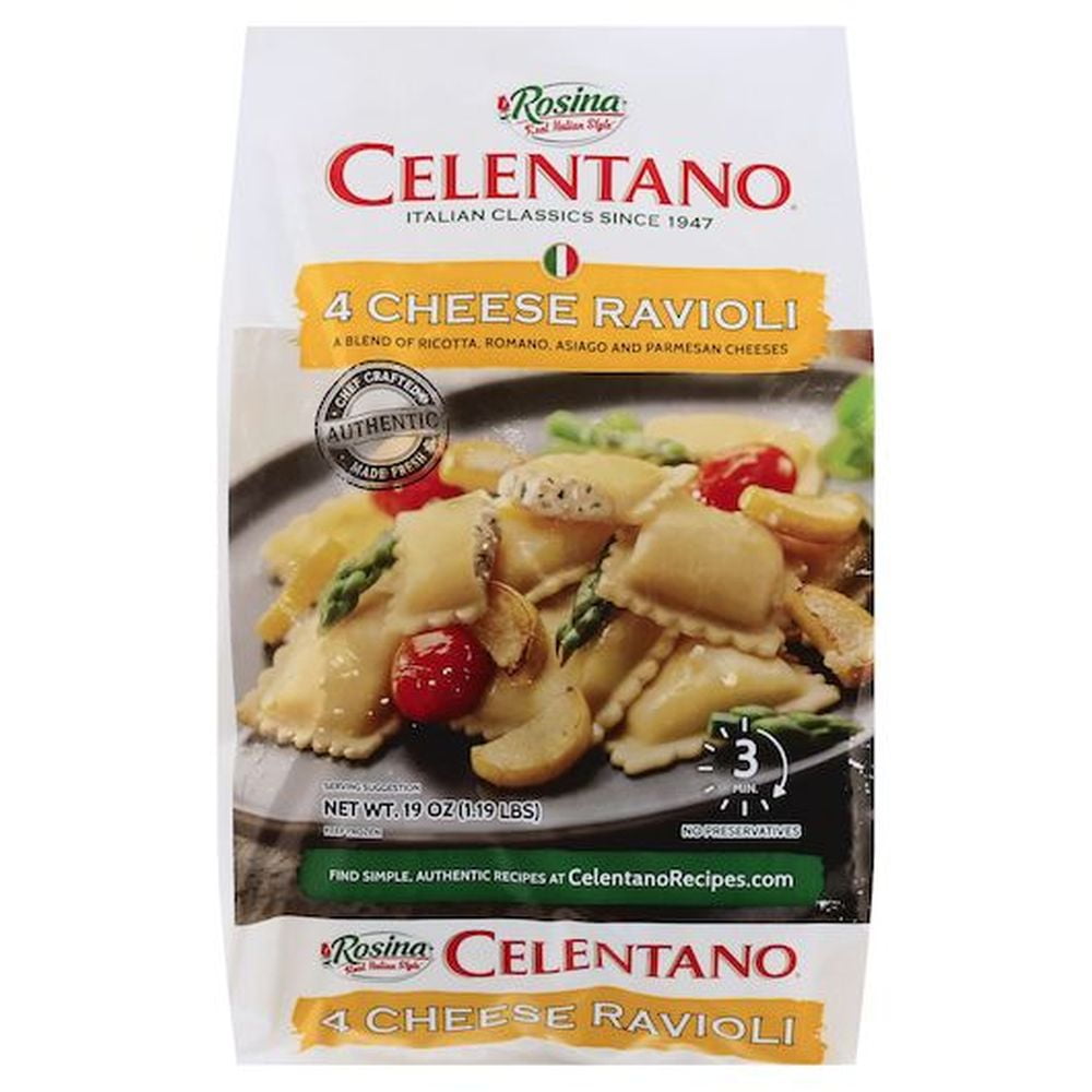 Celentano 4 Cheese Ravioli, 19 Ounce -- 12 per case - Walmart.com