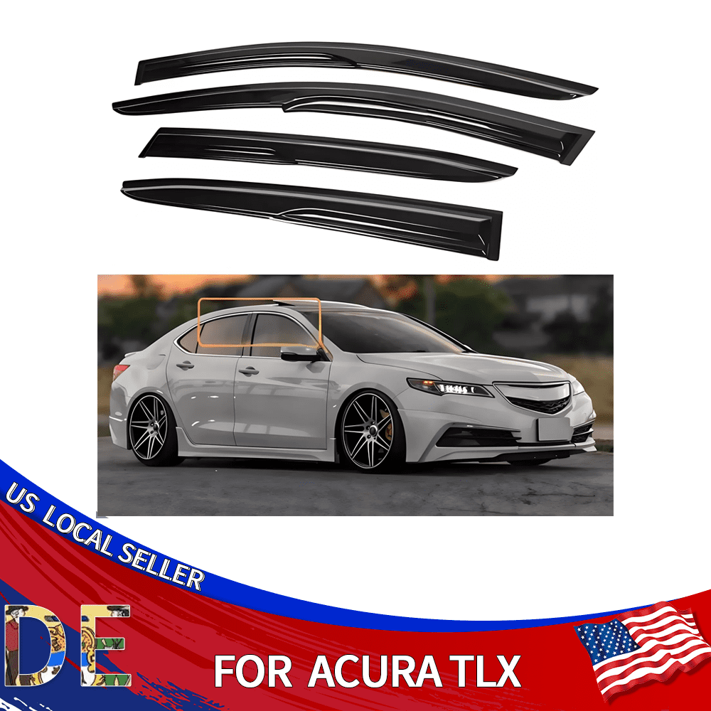 Celepoir FOR 2015-2020 ACURA TLX JDM AERO STYLE 3D WAVY WINDOW VISOR ...