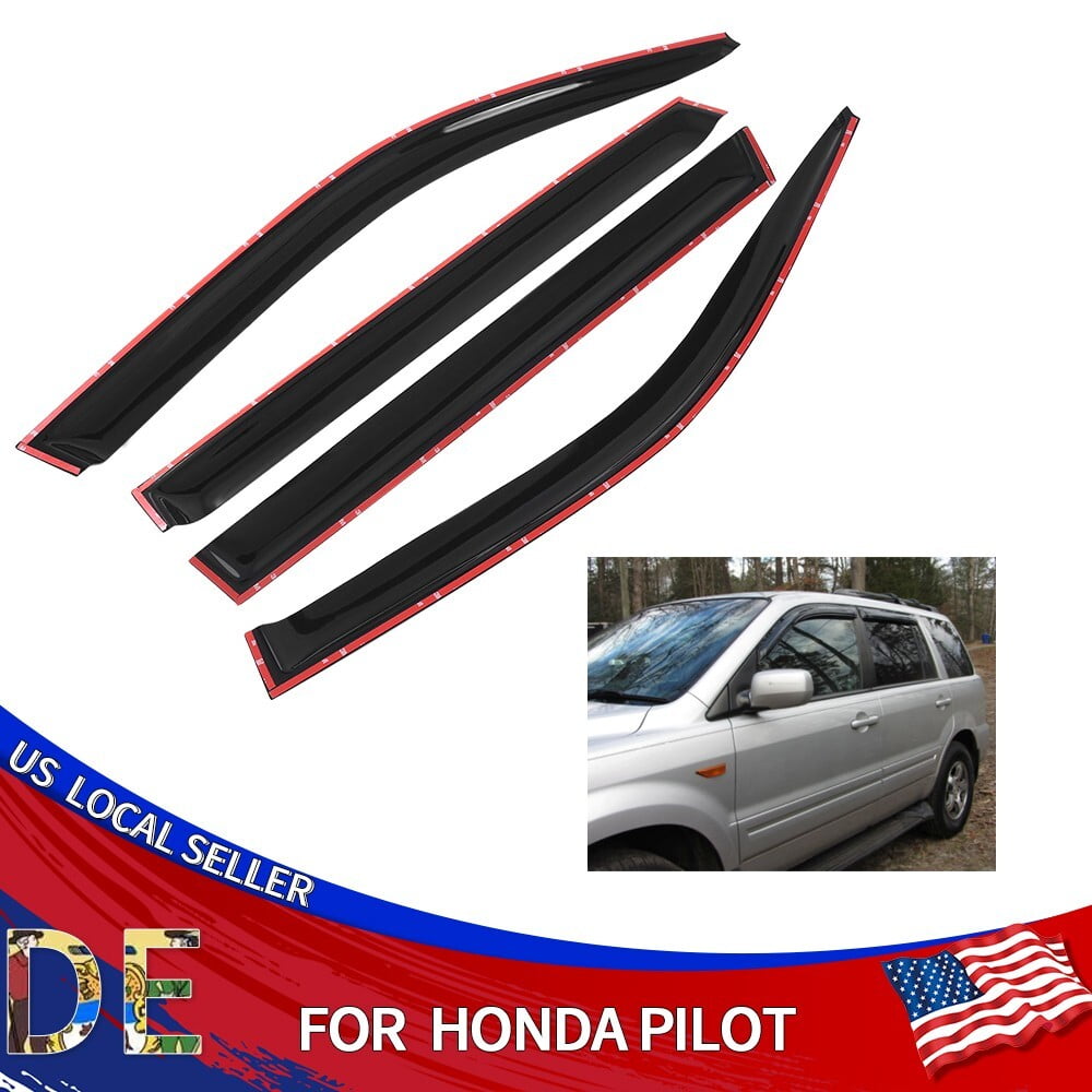 Celepoir For 2003-2008 Honda Pilot Window Visor Vent Sun Wind Deflector ...