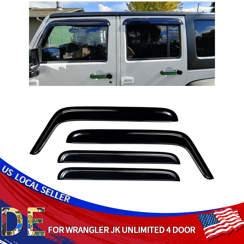 Celepoir Window Visor Rain Guards Shield for 2007-2018 Jeep Wrangler JK ...