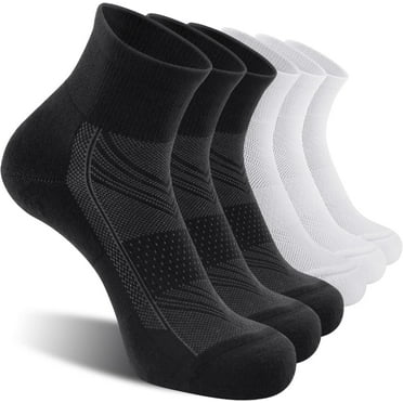 3-Pair Men's Cotton Sports Compression Socks – Mid-Crew Athletic ...