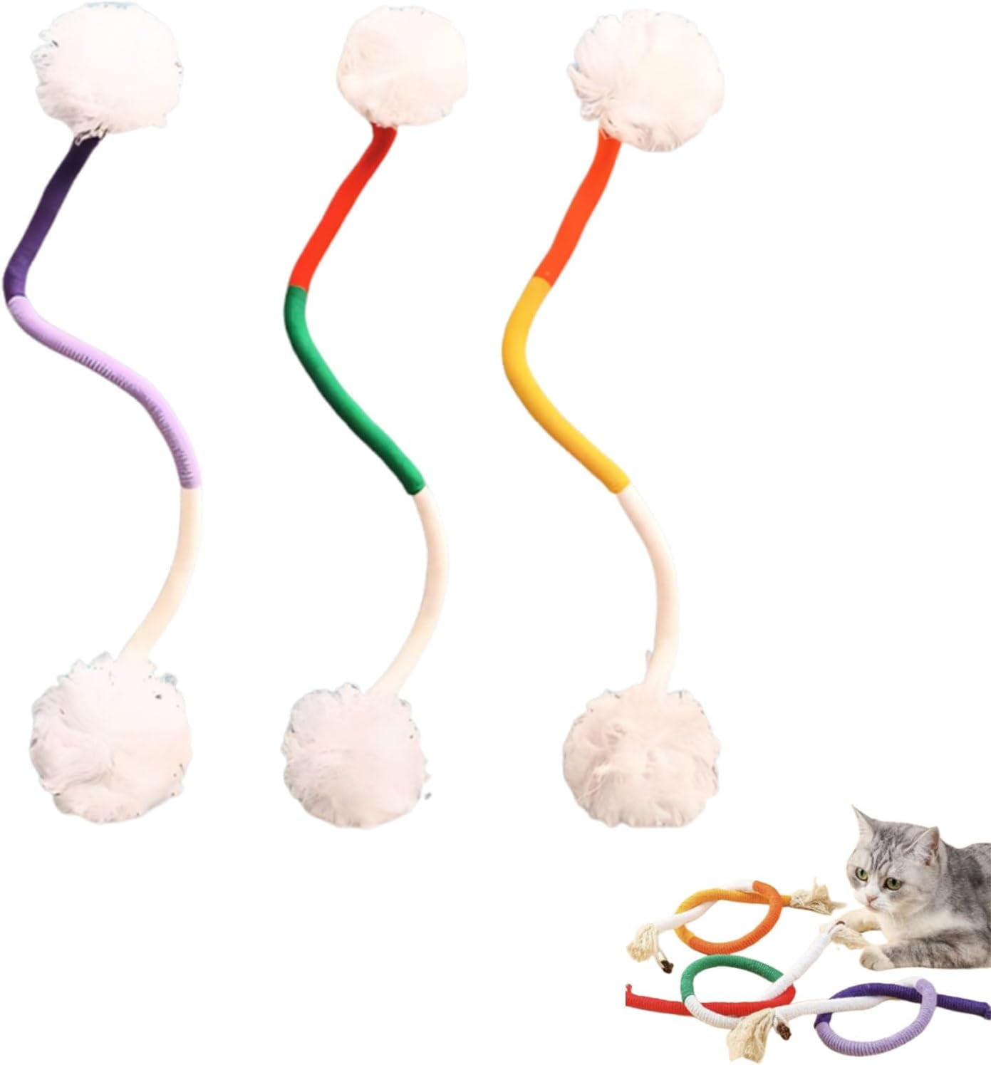 Celery Pets Cat Chew Rope, Catnip-Infused Organic Cotton Chew Rope Toys ...