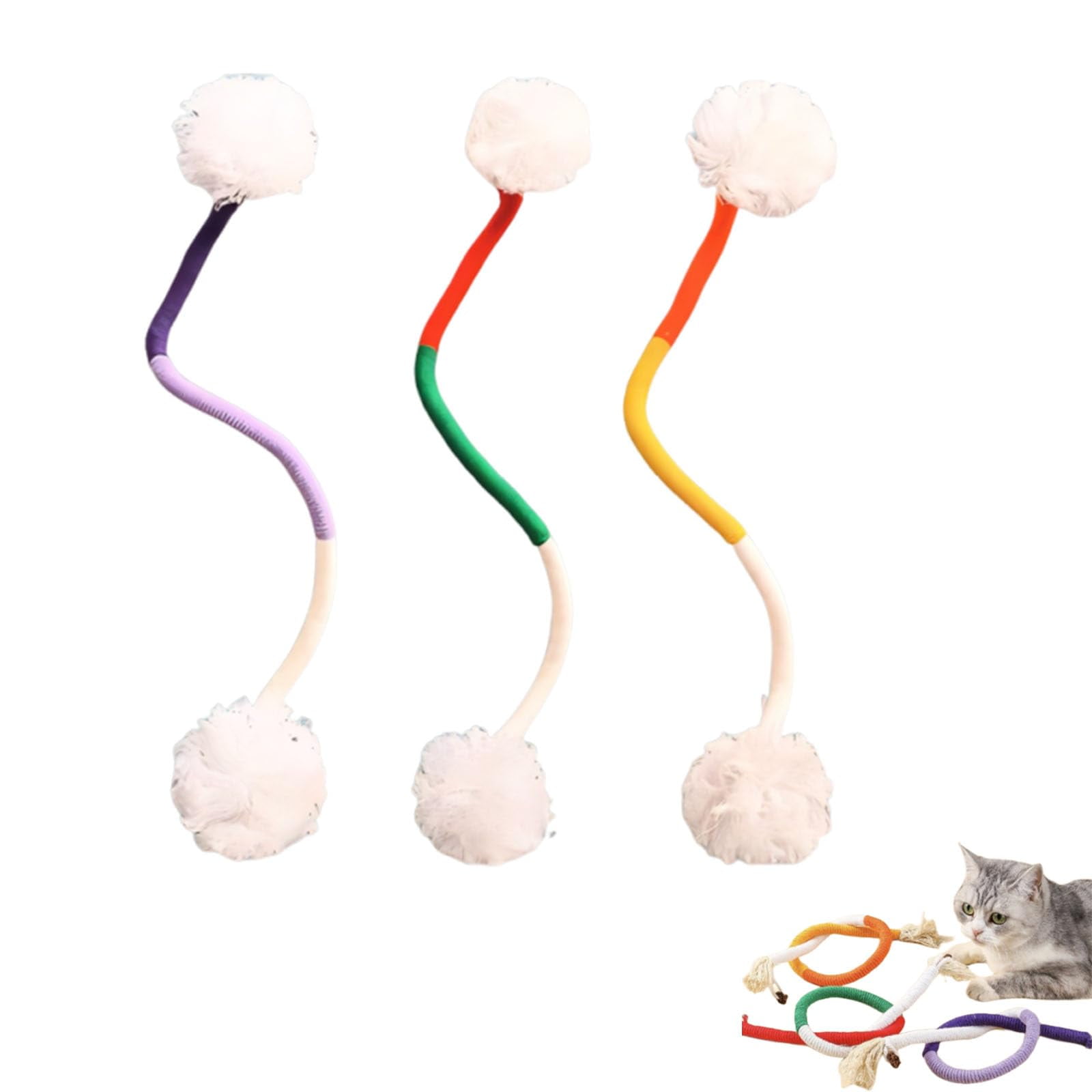 Celery Pets Cat Chew Rope, Catnip-Infused Organic Cotton Chew Rope Toys ...