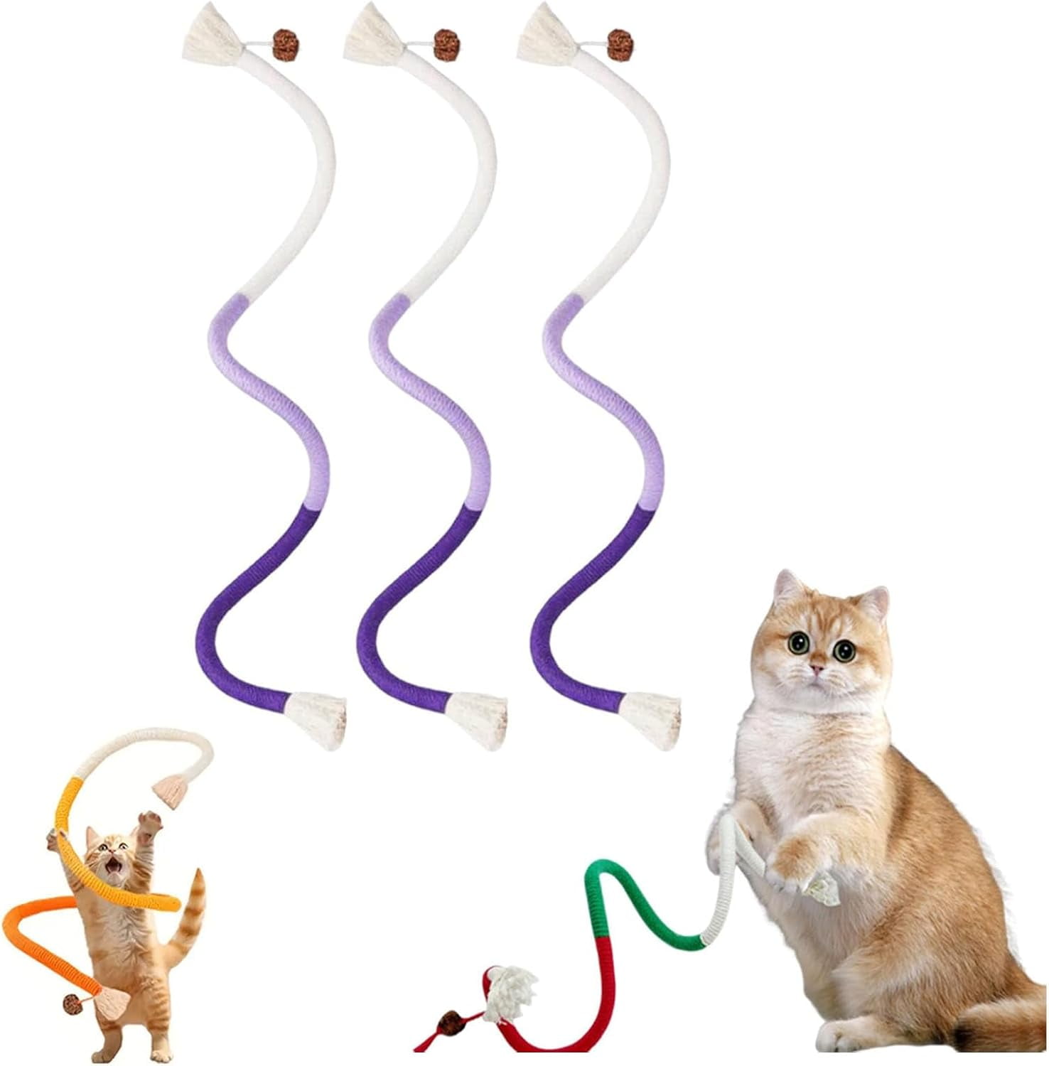 Celery Pets Cat Chew Rope, Cotton Chew Rope Toys for Cats, Catnip ...