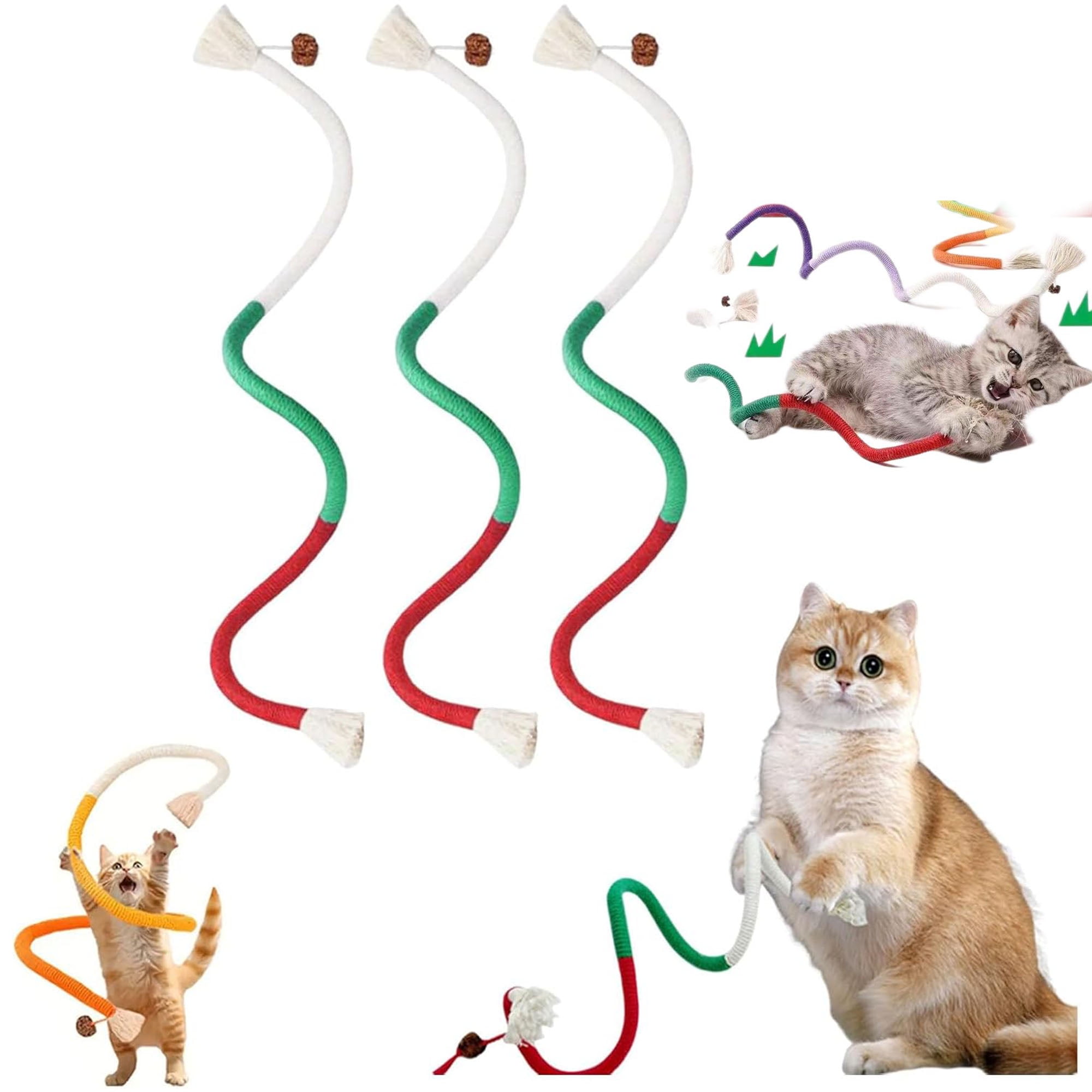 Celery Pets Cat Chew Rope, Cotton Chew Rope Toys for Cats, Catnip ...