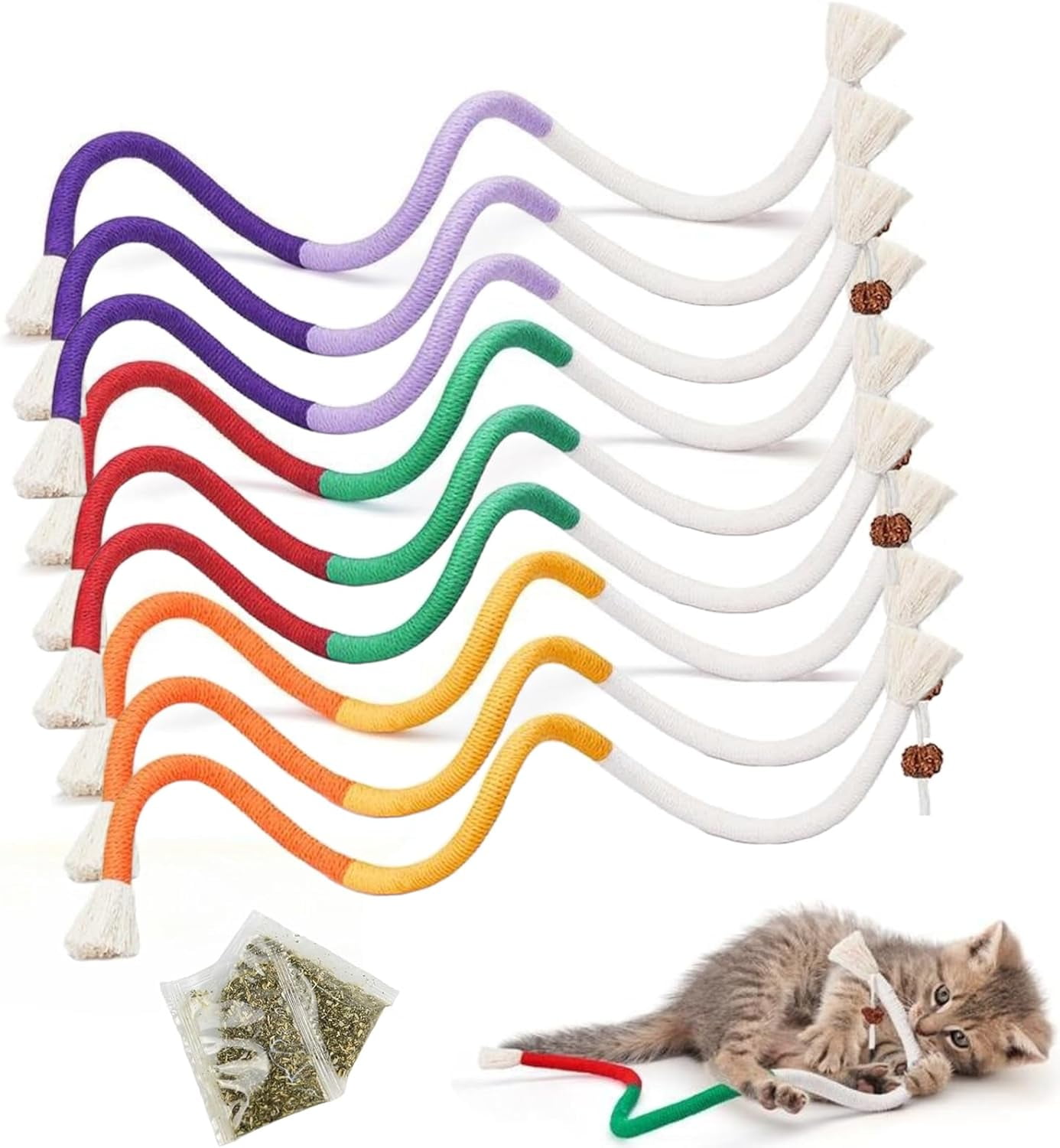 Celery Pets Cat Chew Rope, Meowvo Chew Ropes for Cats, Catnip-Infused ...