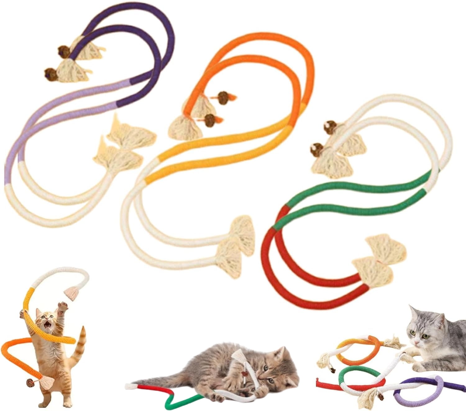 Celery Pets Cat Chew Rope, Meowvo Chew Ropes for Cats, Catnip-Infused ...