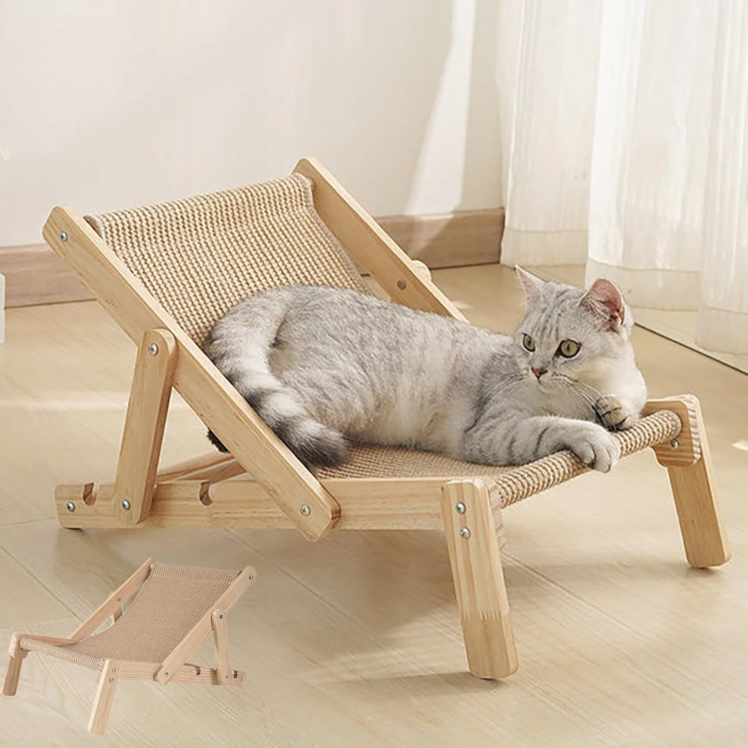 Celery Pets Cat Lounger Chair, 2 in 1 Cat Chair for Indoor Cats Hammock ...