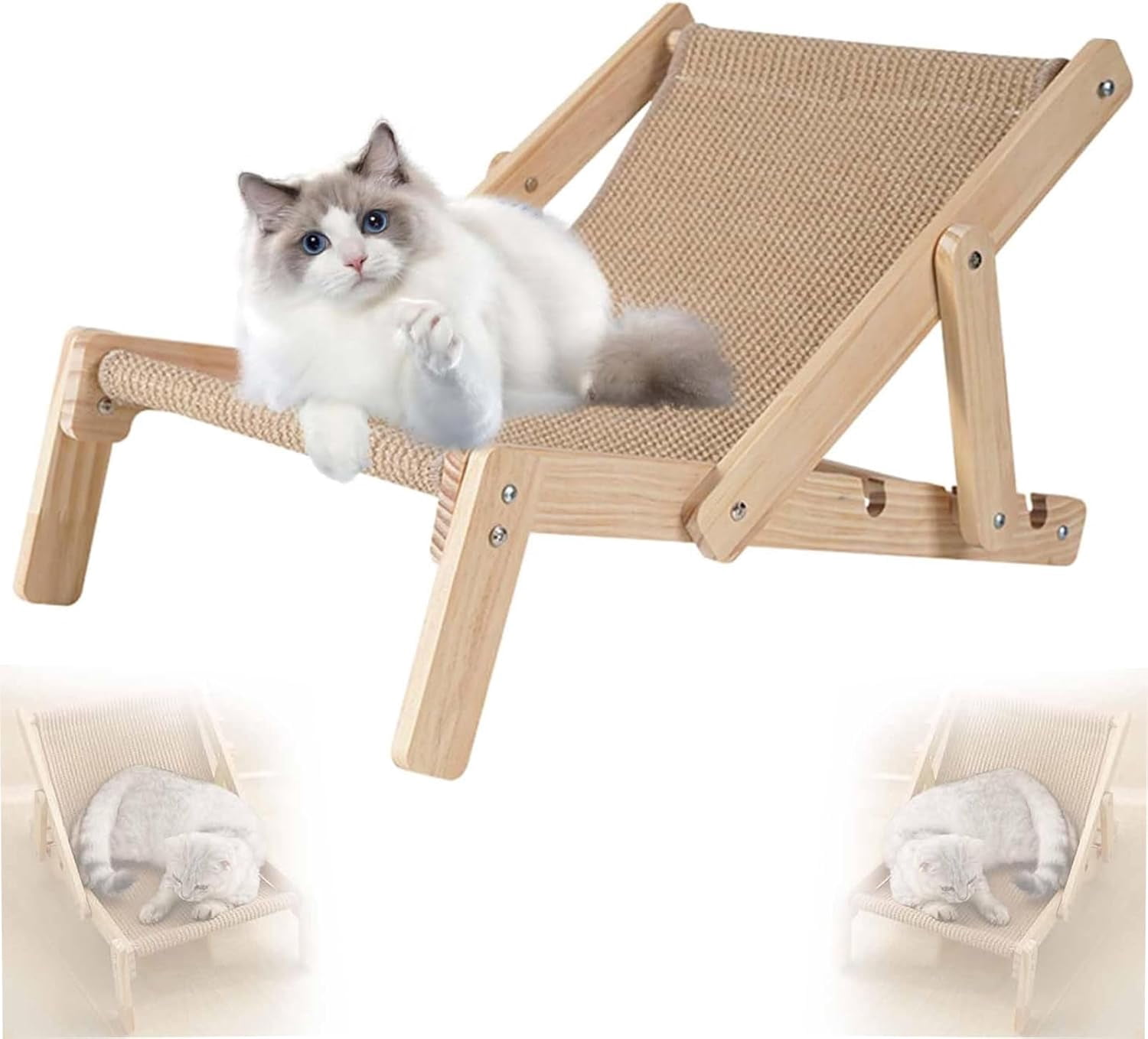 Celery Pets Cat Lounger Chair, Cats Lounger with Sisal Mat, 2 in 1 ...