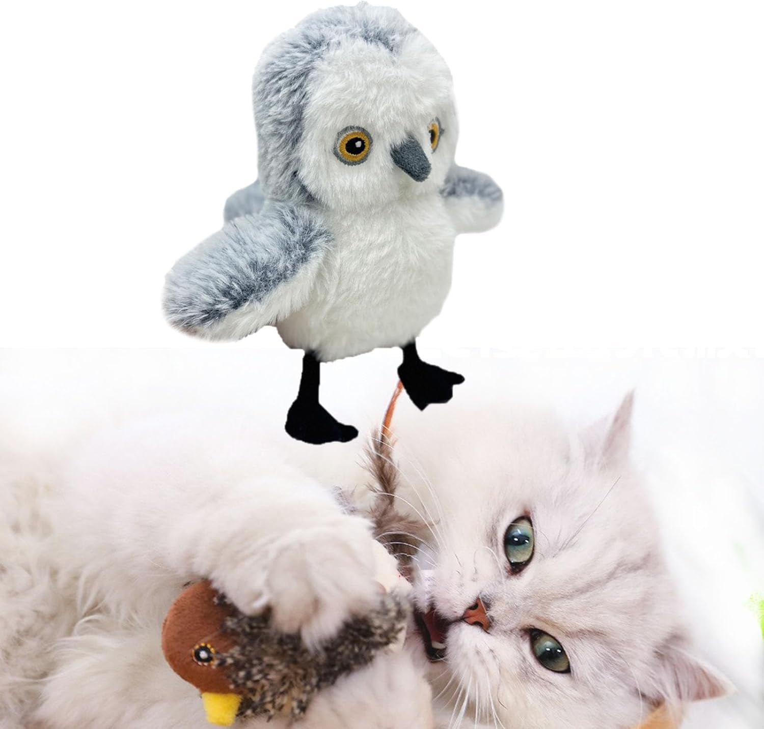 Celery Pets Cat Toy, Celery Pets Chirping Bird, Rechargeable ...