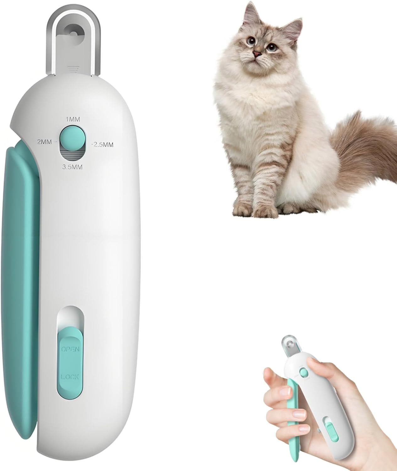 Celery Pets Nail Clippers, Adjustable Claw Clippers for Cats, Round ...