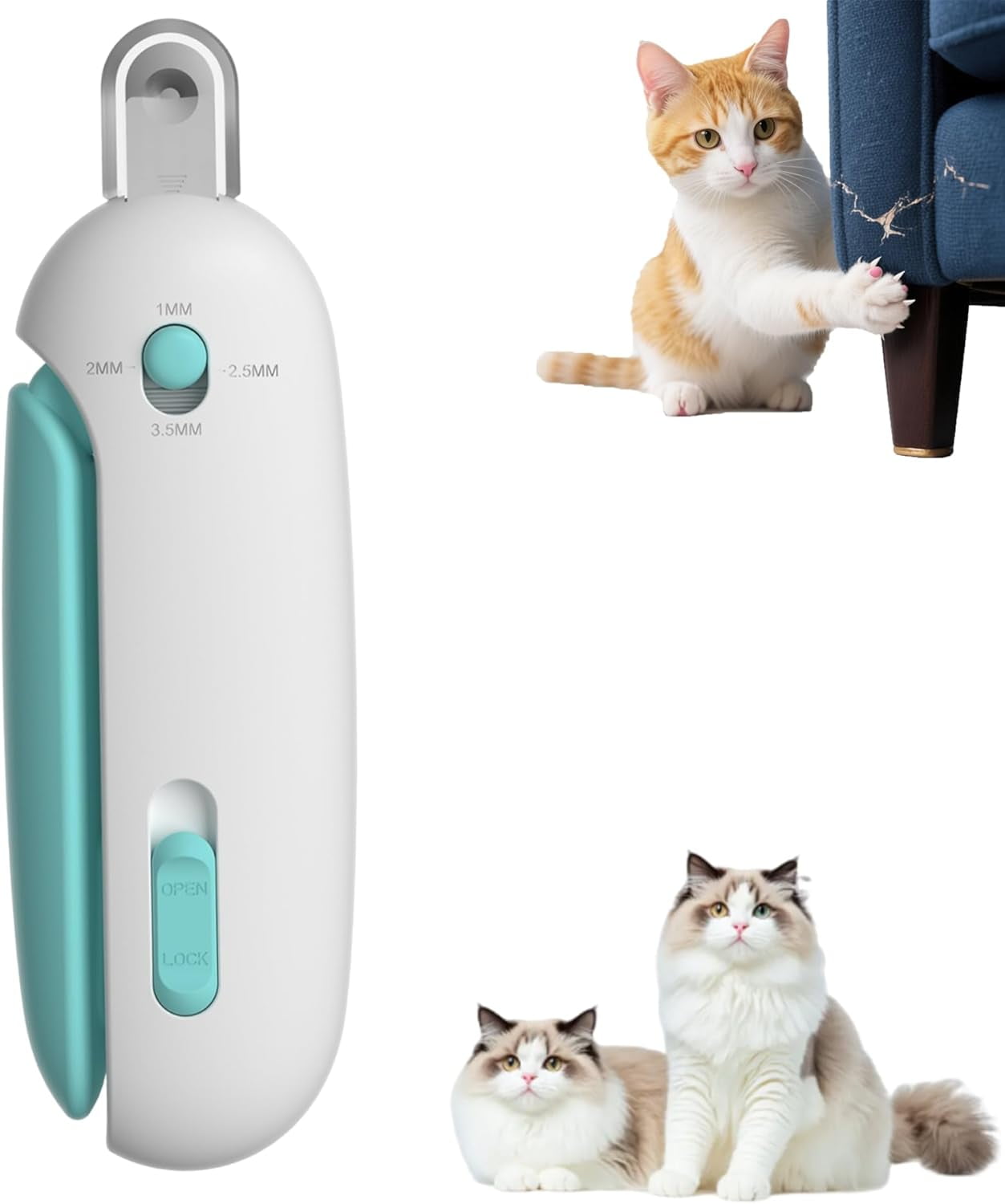 Celery Pets Nail Clippers, Celerypets Adjustable Claw Clippers, Gentle ...