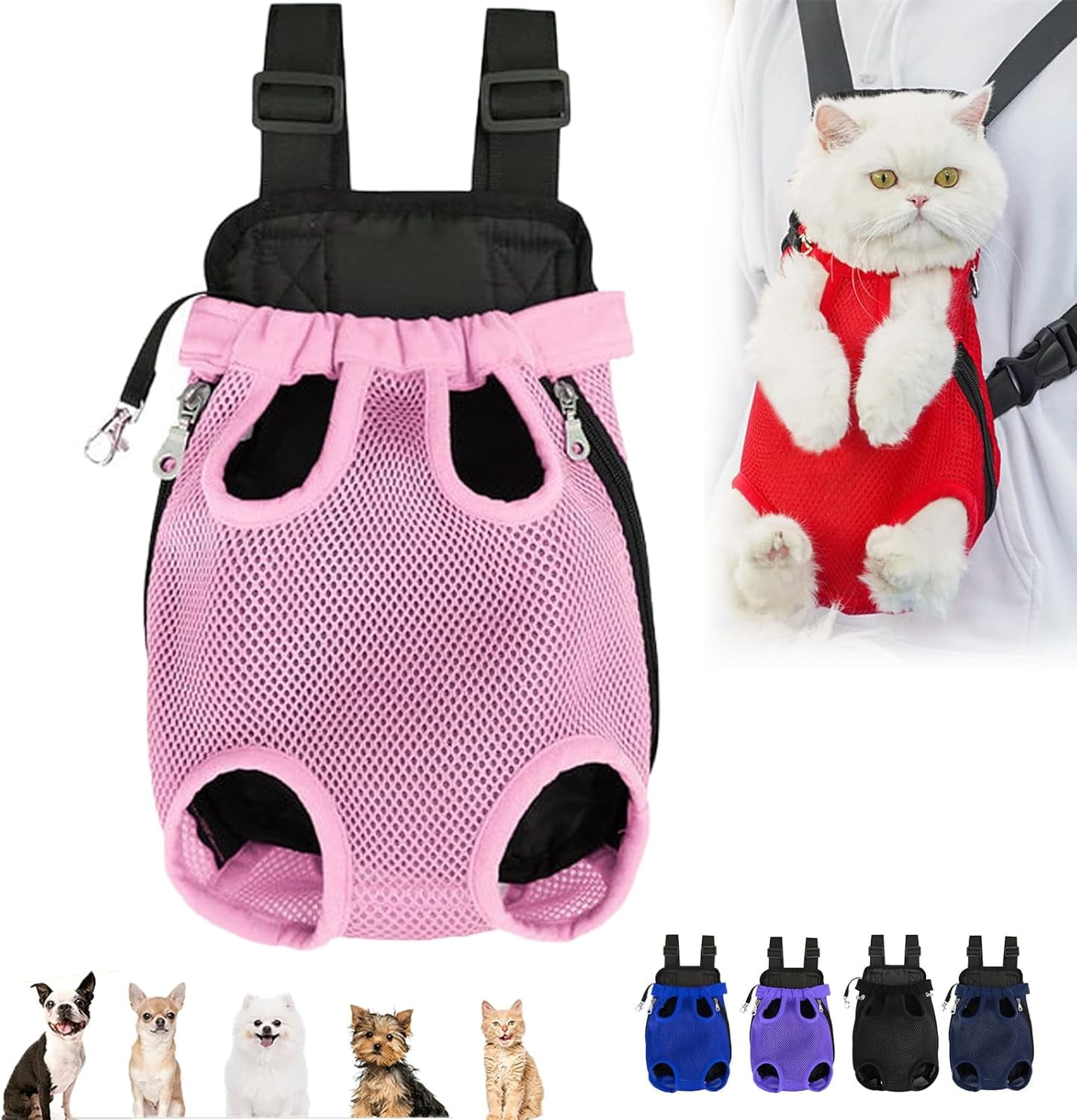 Celery Pets Pet Travel Leg Out Backpack for Cats, Celerypets Adjustable ...